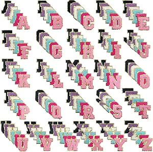 Amazon.com: Aganmi 156pc Self-Adhesive Chenille Letter Patches - 2 Inch ...