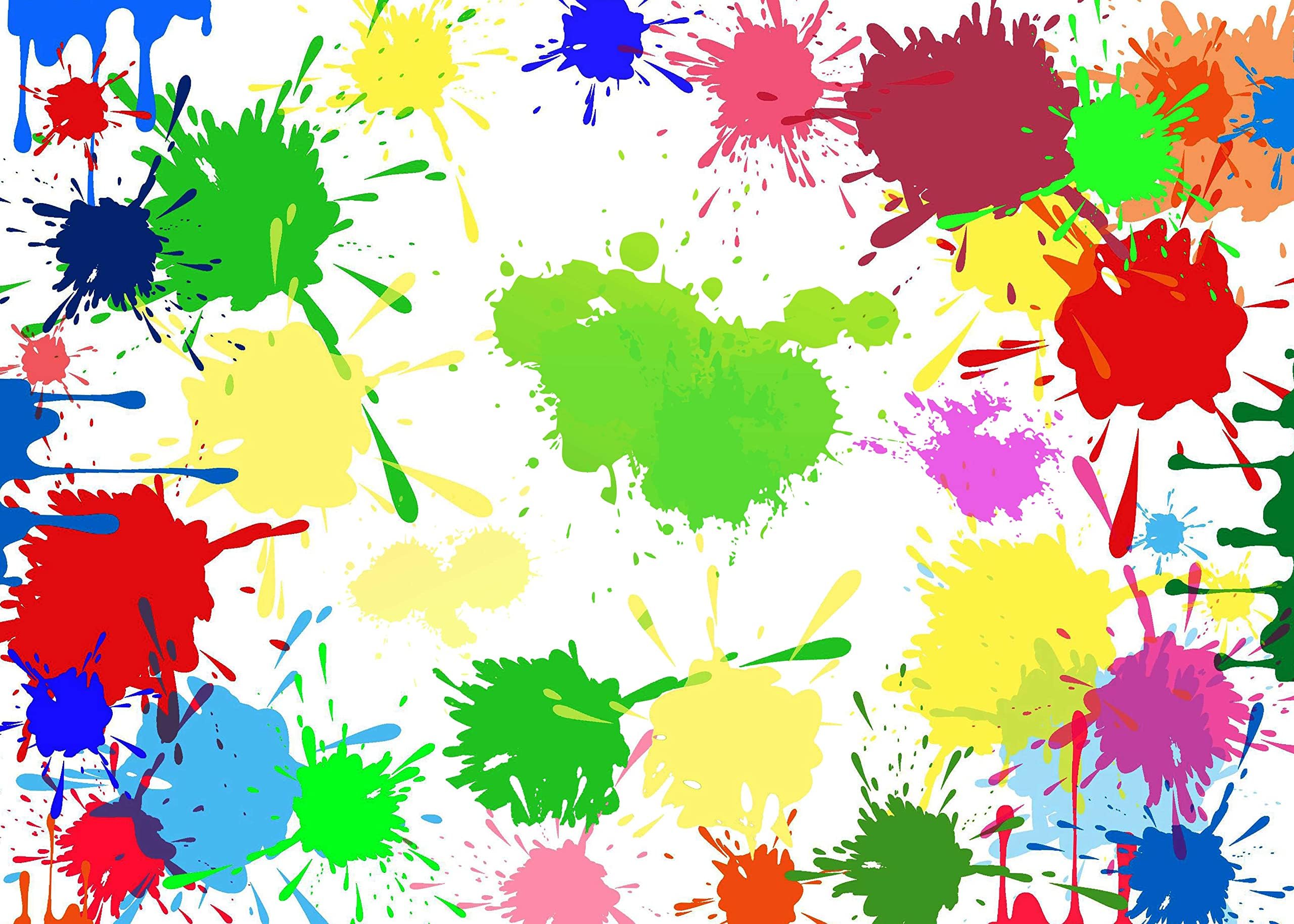 Amazon.com : Paint Splash Party Backdrop Colorful Painting Art ...