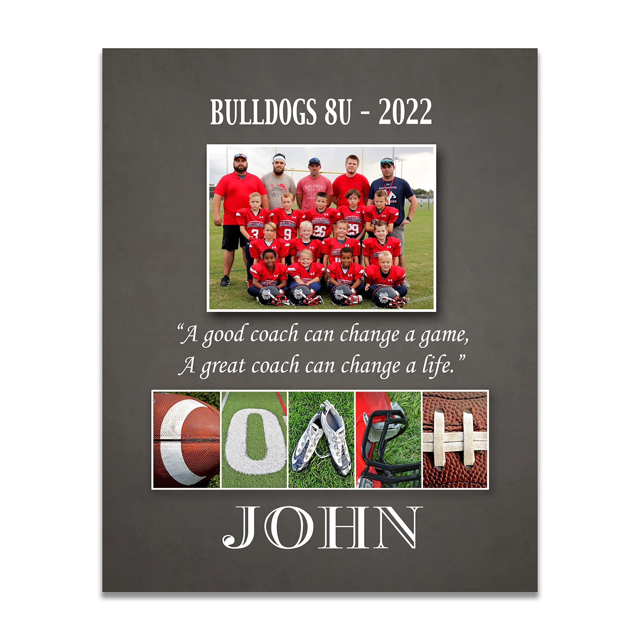 Amazon.com: Gift for Football Coach, End of Season Gift for Coach and ...