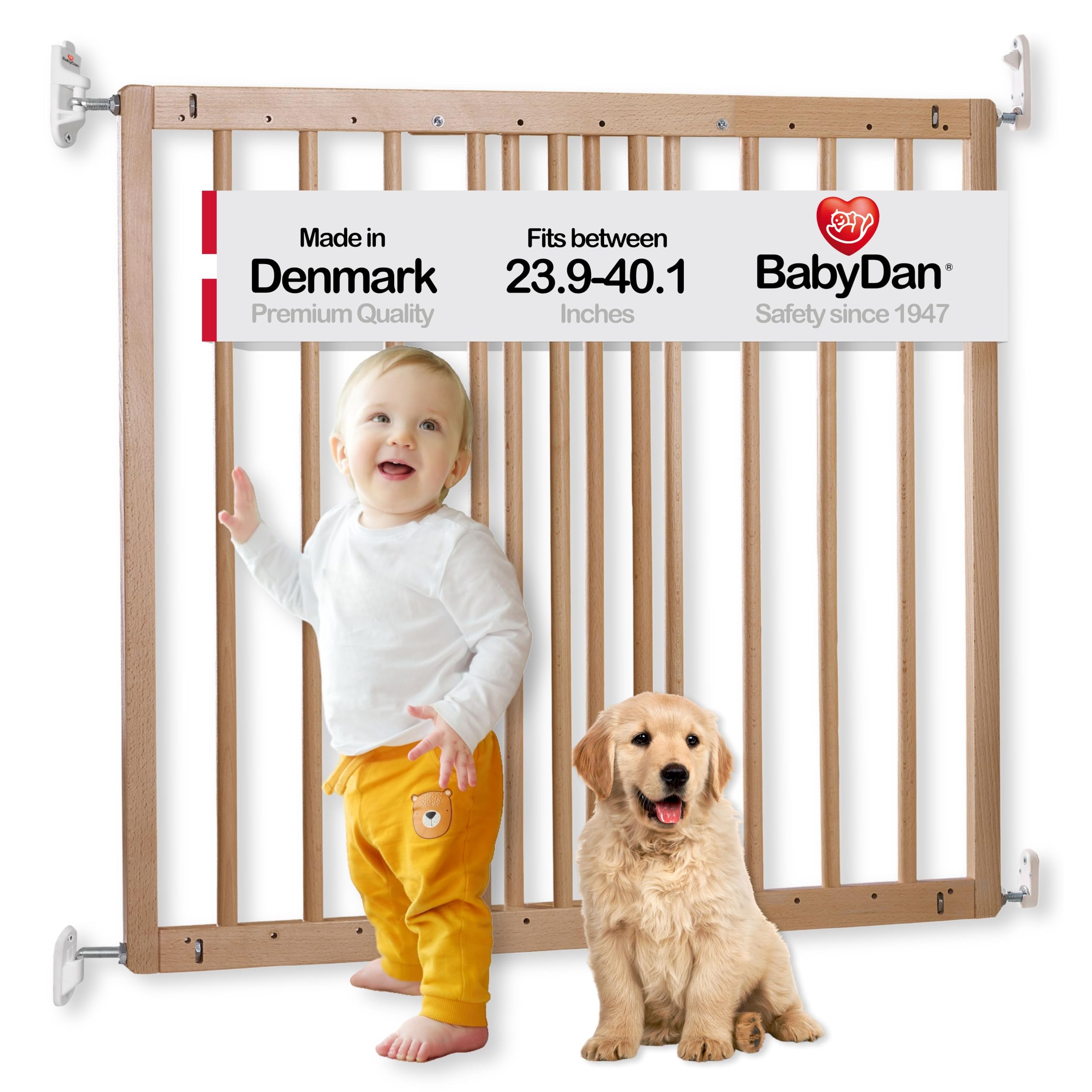 Snapklik.com : BabyDan MultiDan, 23.9"-40.", Extendable Stair Gate/Baby ...
