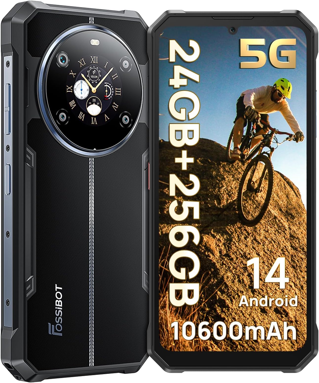 Amazon.com: FOSSIBOT F109 5G Rugged Smartphone, 24GB+256GB/2TB Android ...