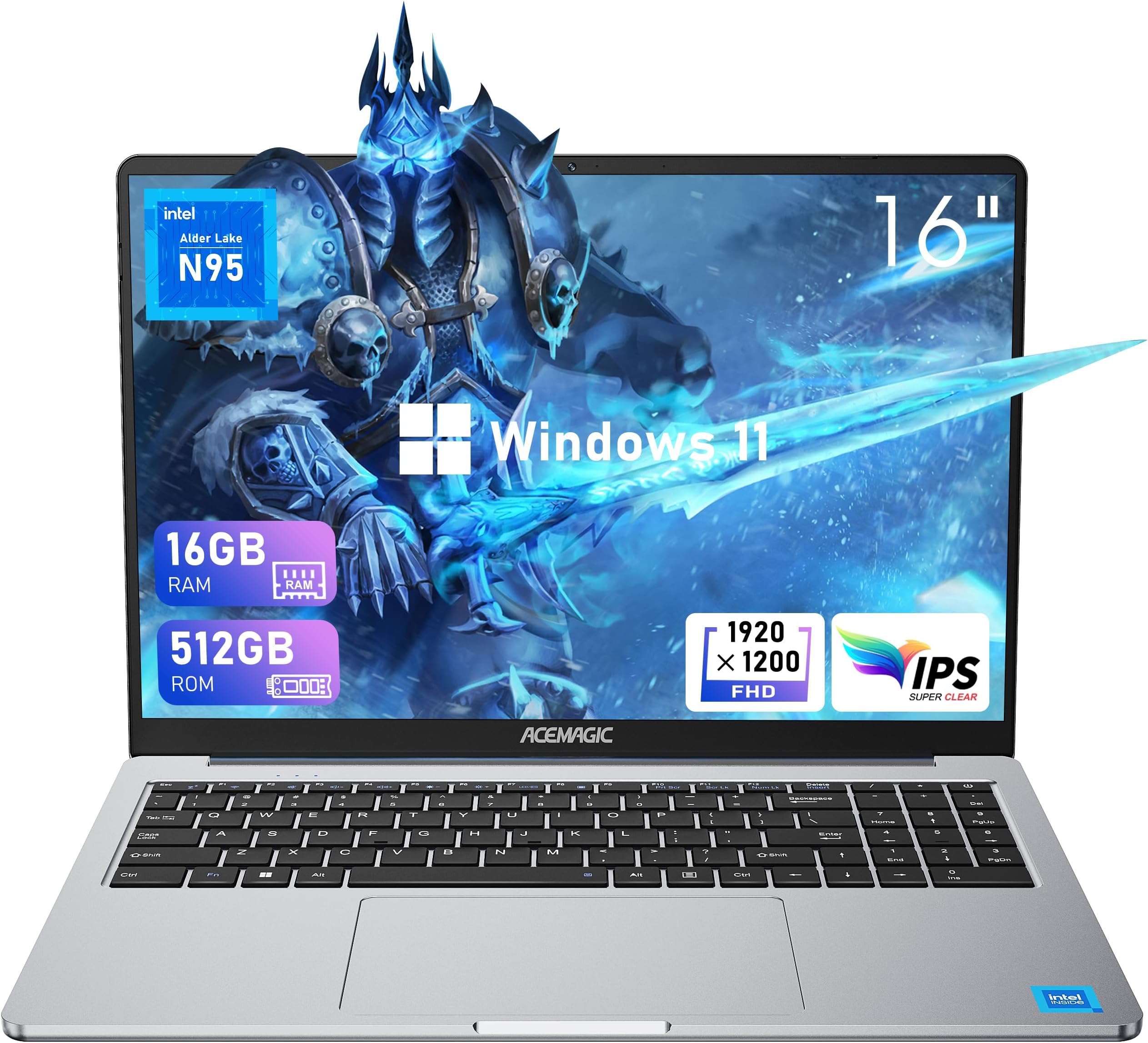 Amazon.com: ACEMAGIC 16 inch Laptop Computer, Windows 11 Laptop with ...