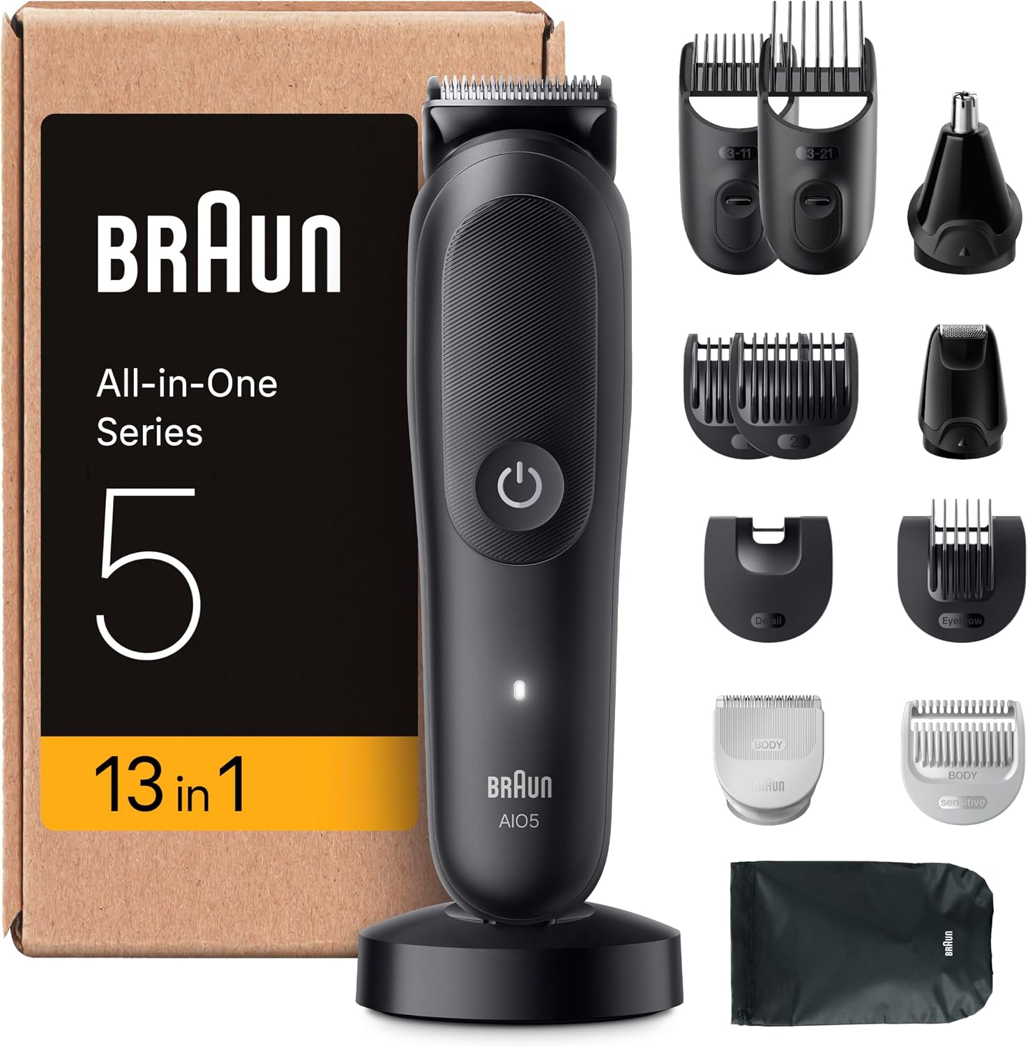 Braun All-in-One Series 5 Grooming Kit, 13in1, Ultra Sharp Blade, 120 ...