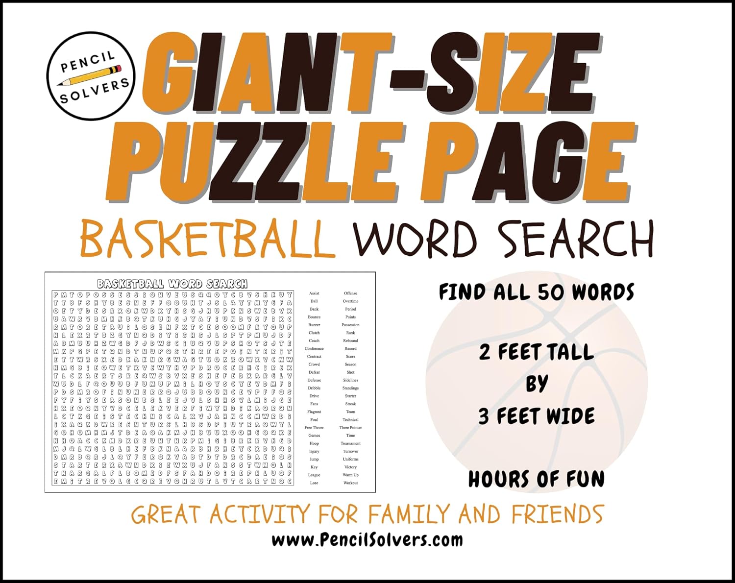 Amazon.com: Pencil Solvers Giant-Size Puzzle Page - Word Search ...