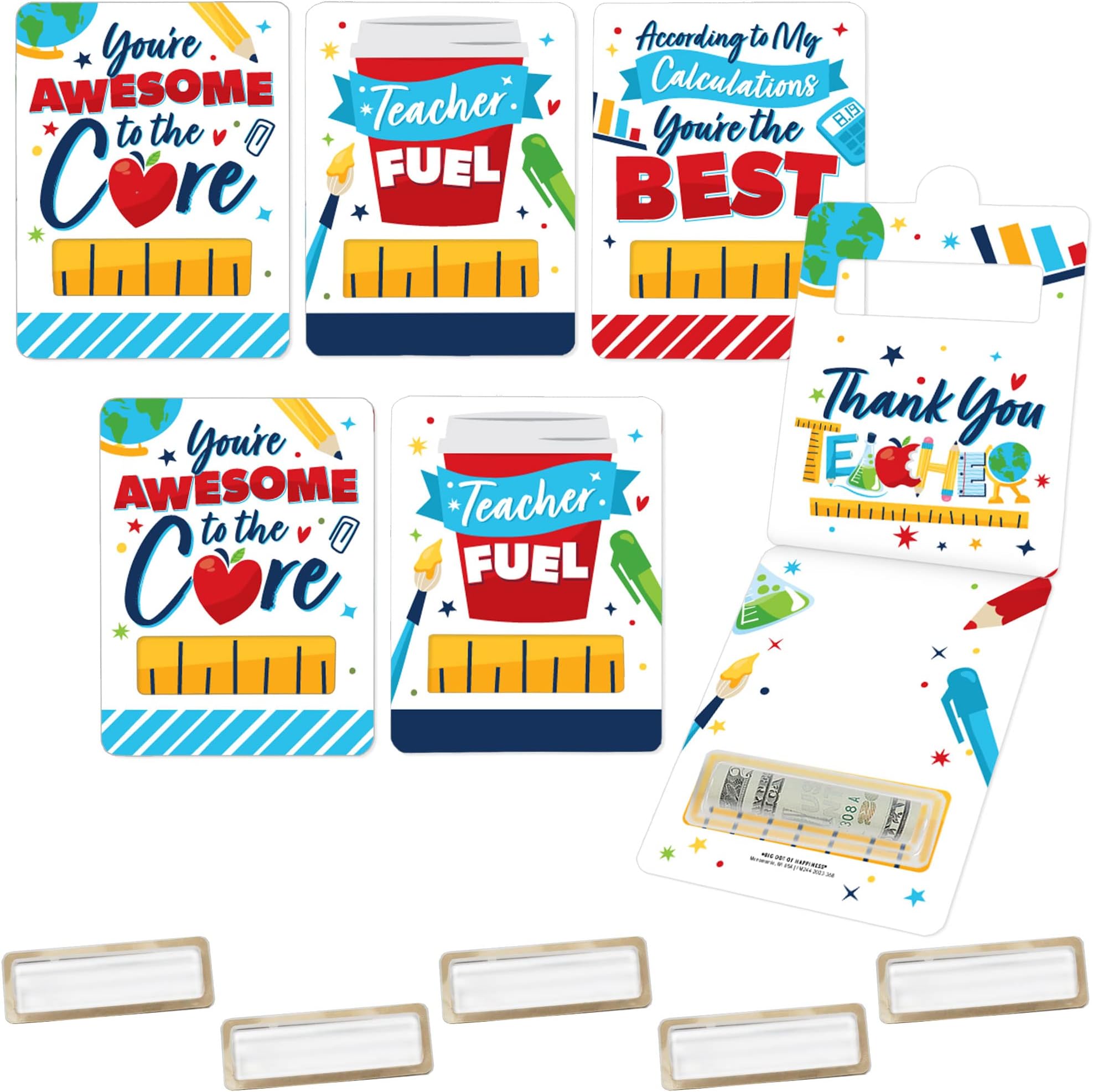 Amazon.com : Big Dot of Happiness Thank You Teachers - DIY Assorted ...