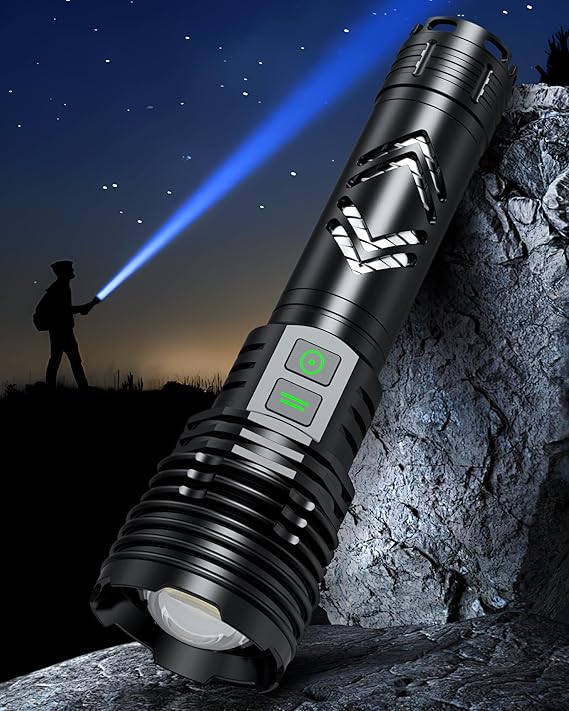 Rechargeable Flashlights 2000 High Lumens - Super Bright LED Flashlight ...