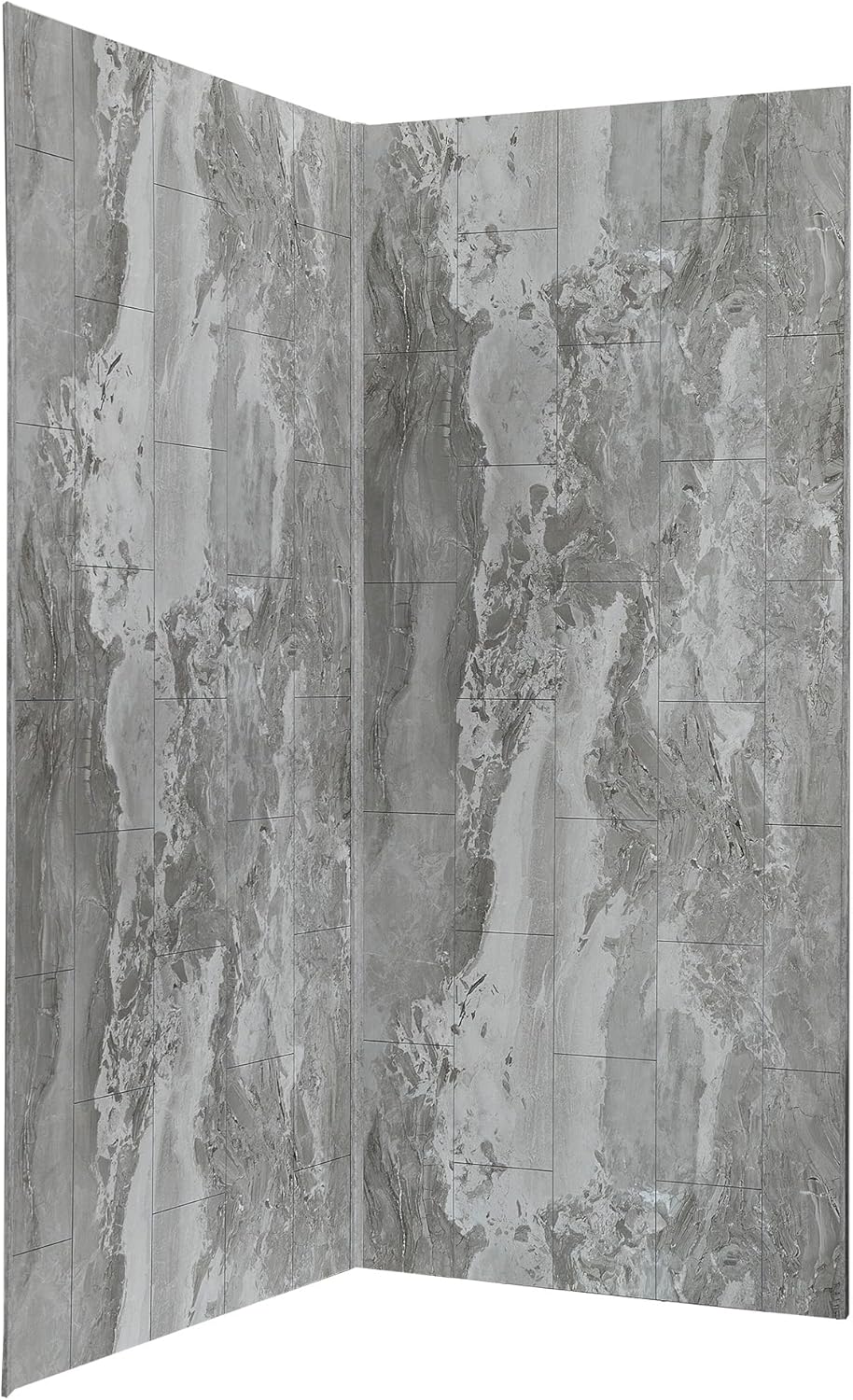 Palisade 78in x 36in x 36in Waterproof Vinyl Corner Shower Surround Kit ...