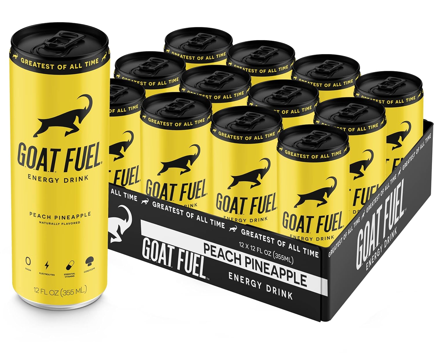 Amazon.com : New G.O.A.T. Fuel® Energy Drink - Sugar-Free Pre-Workout ...