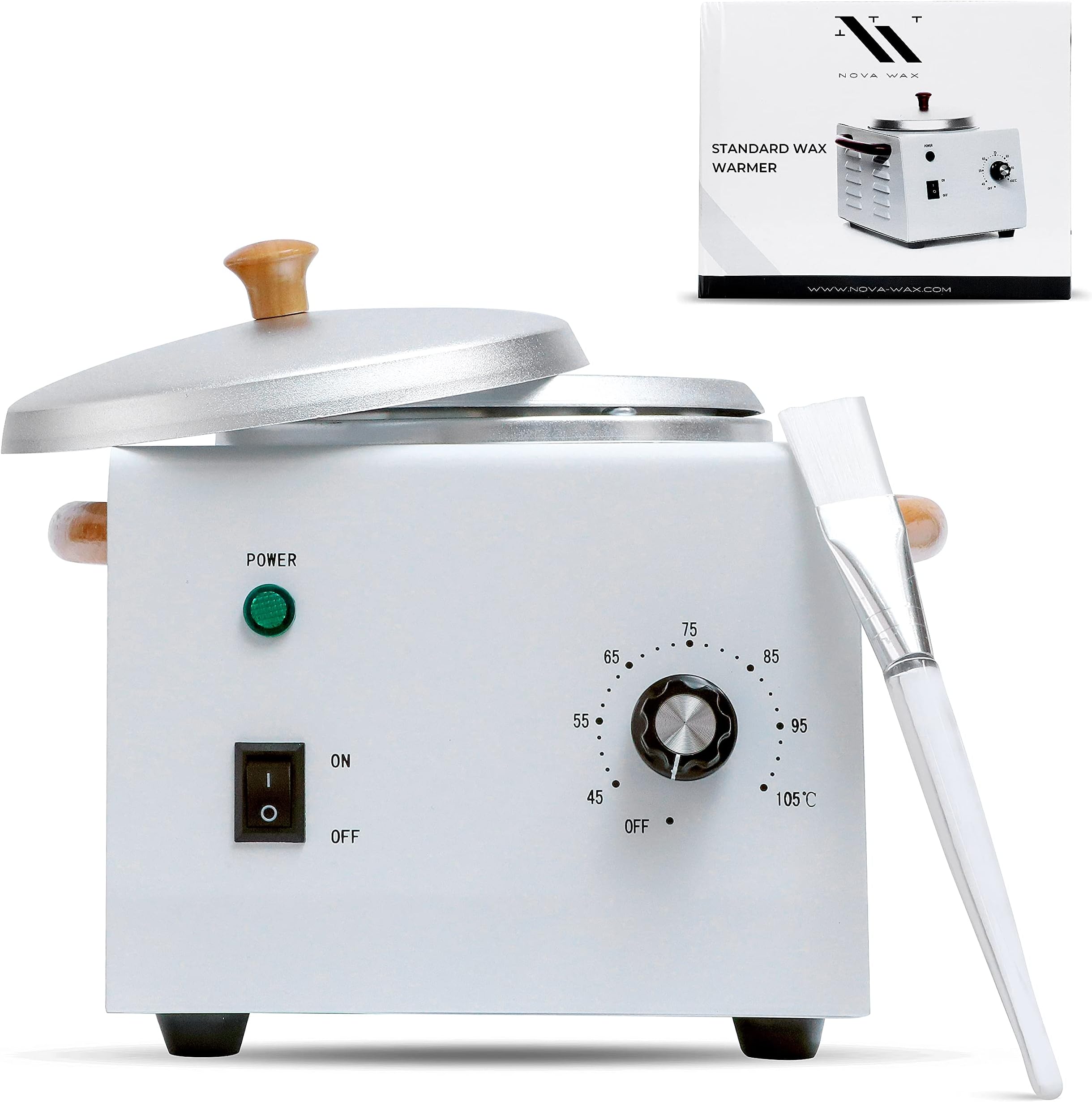 Amazon.com : Nova Wax Pot Warmer Professional for hair removal, 1lb ...