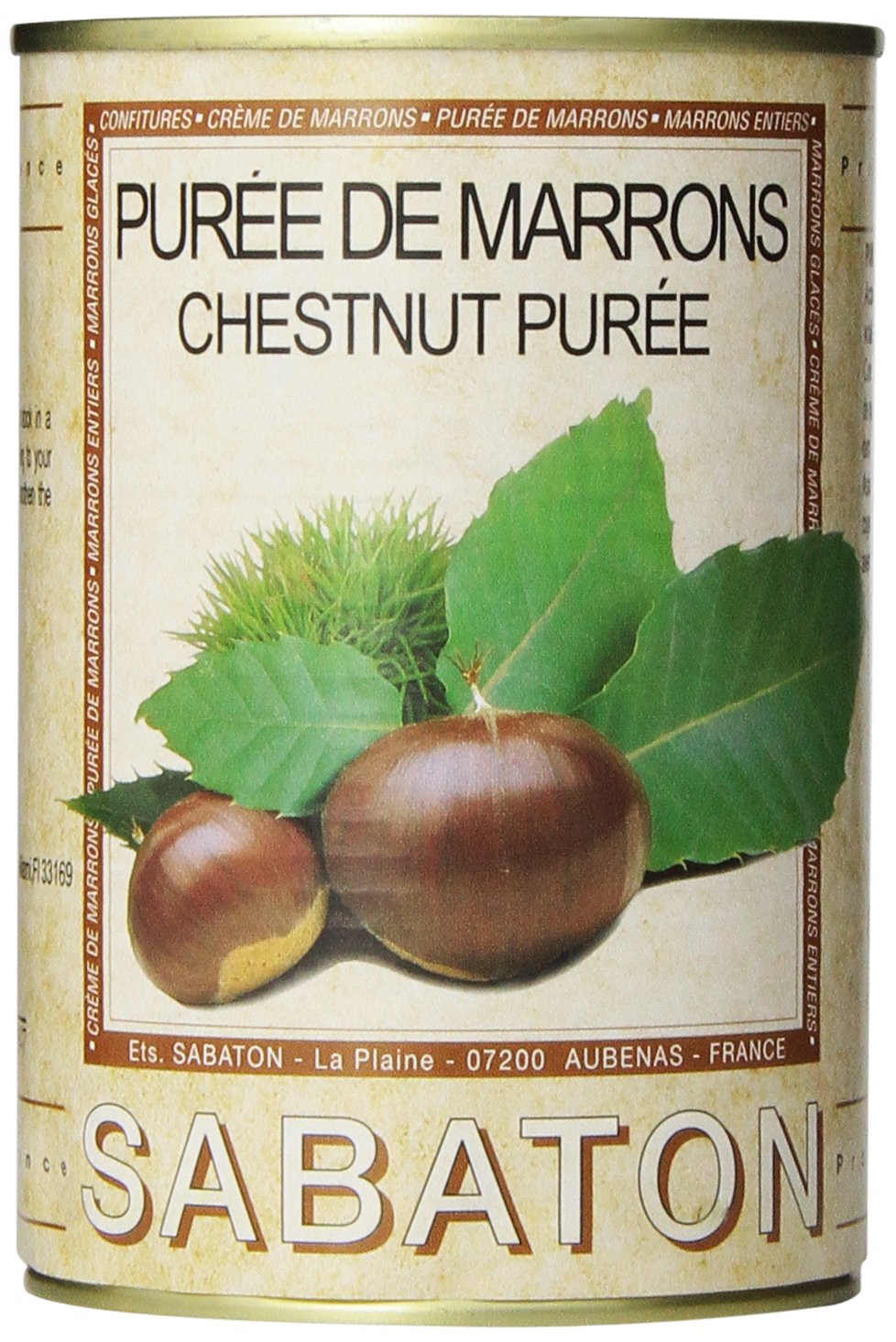 Amazon.com : Sabaton France (Chestnuts) Marrons Puree, 15.25-Ounce Cans ...