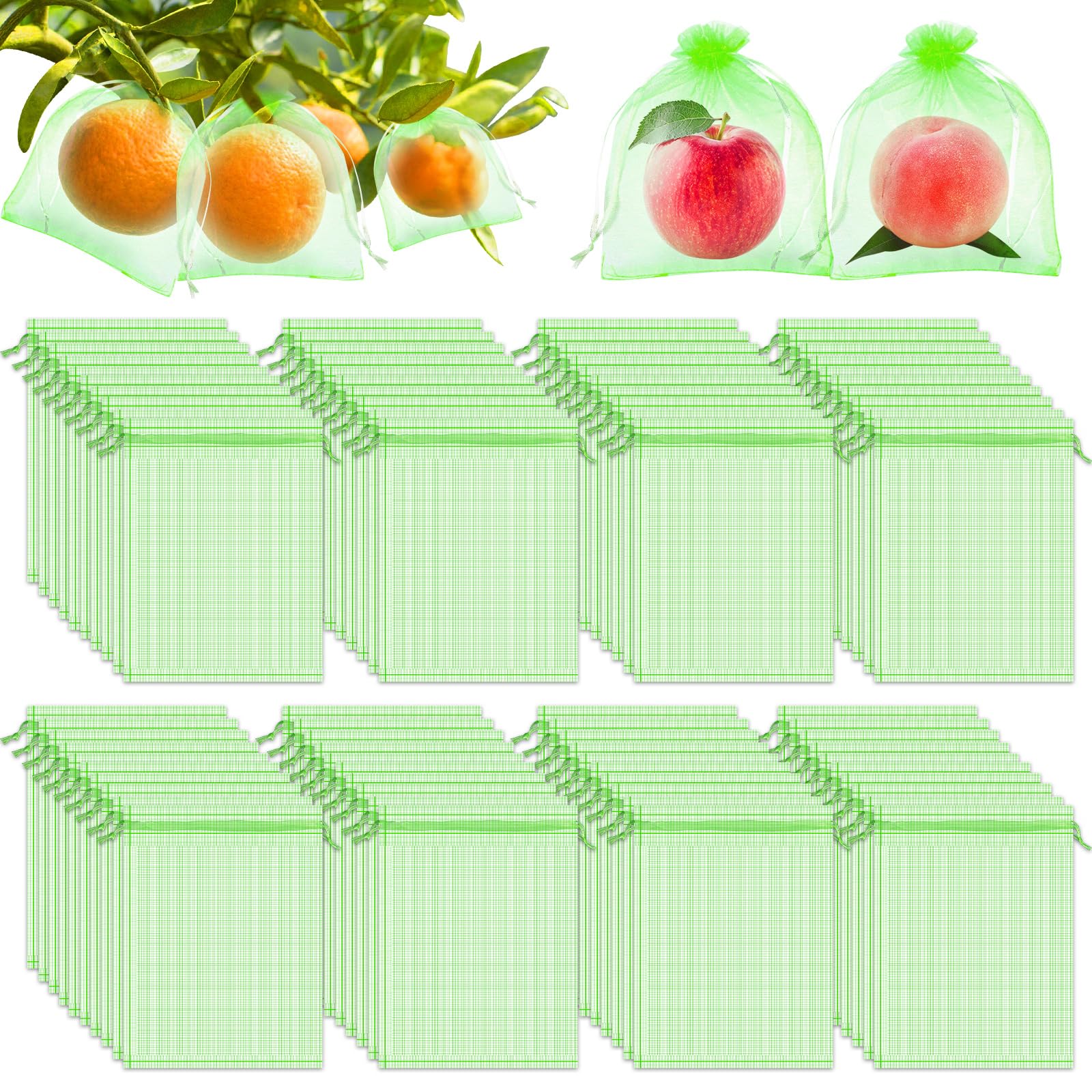 Amazon.com : 200 Pcs Fruit Protection Bags 6''x8'' Fruit Netting Bags ...
