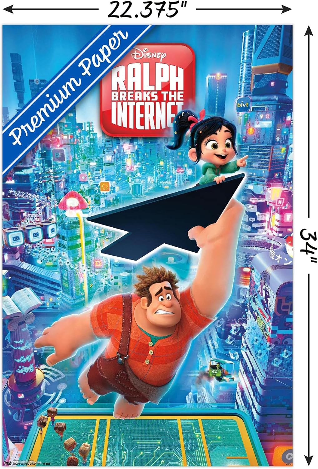 Disney Wreck It Ralph: Ralph Breaks The Internet - One Sheet Wall ...