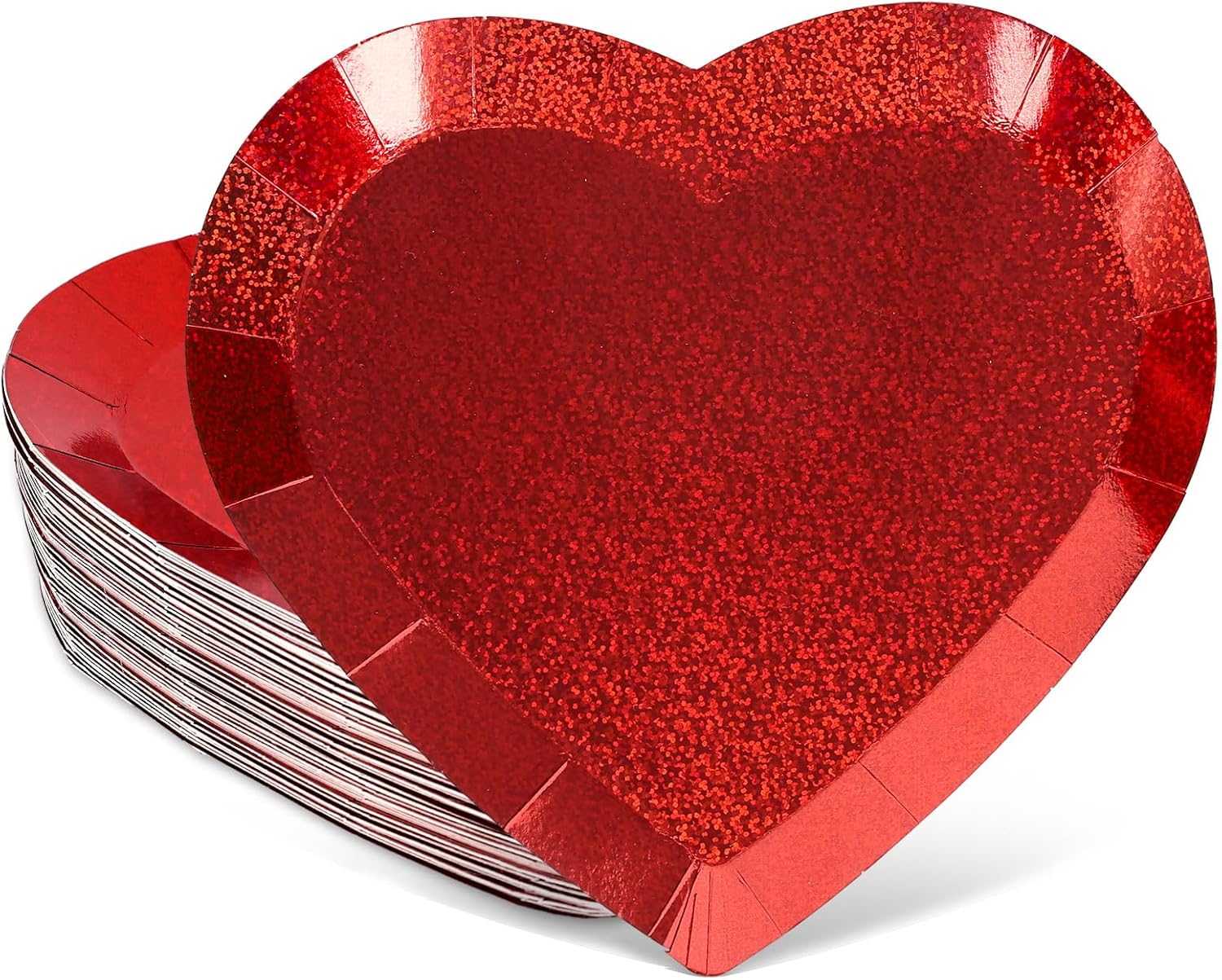 Amazon.com: FYSUIMU 50Pcs Heart Shaped Valentine's Day Disposable Paper ...