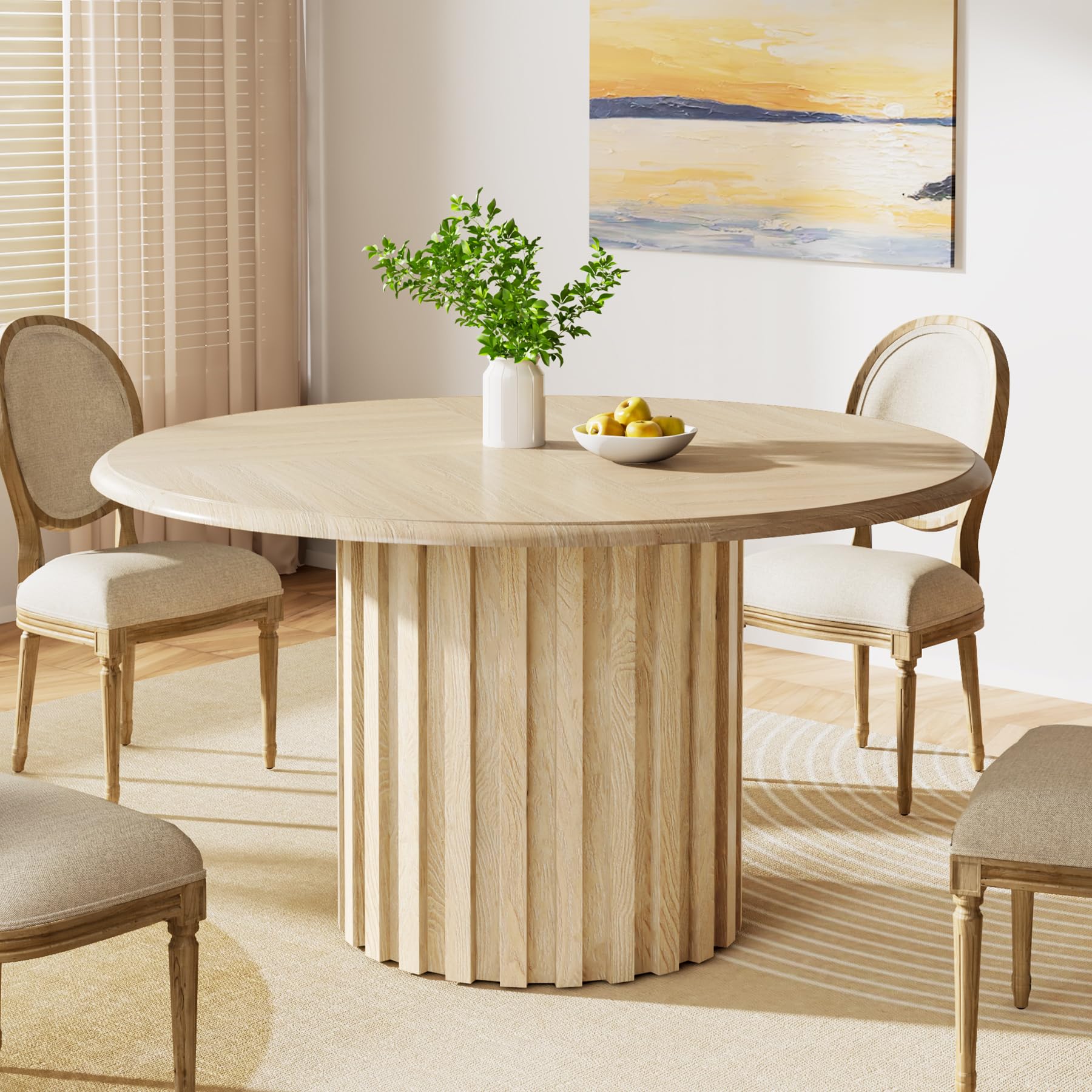 Modern Round Dining Table Designs Round White Ceramic Elegance