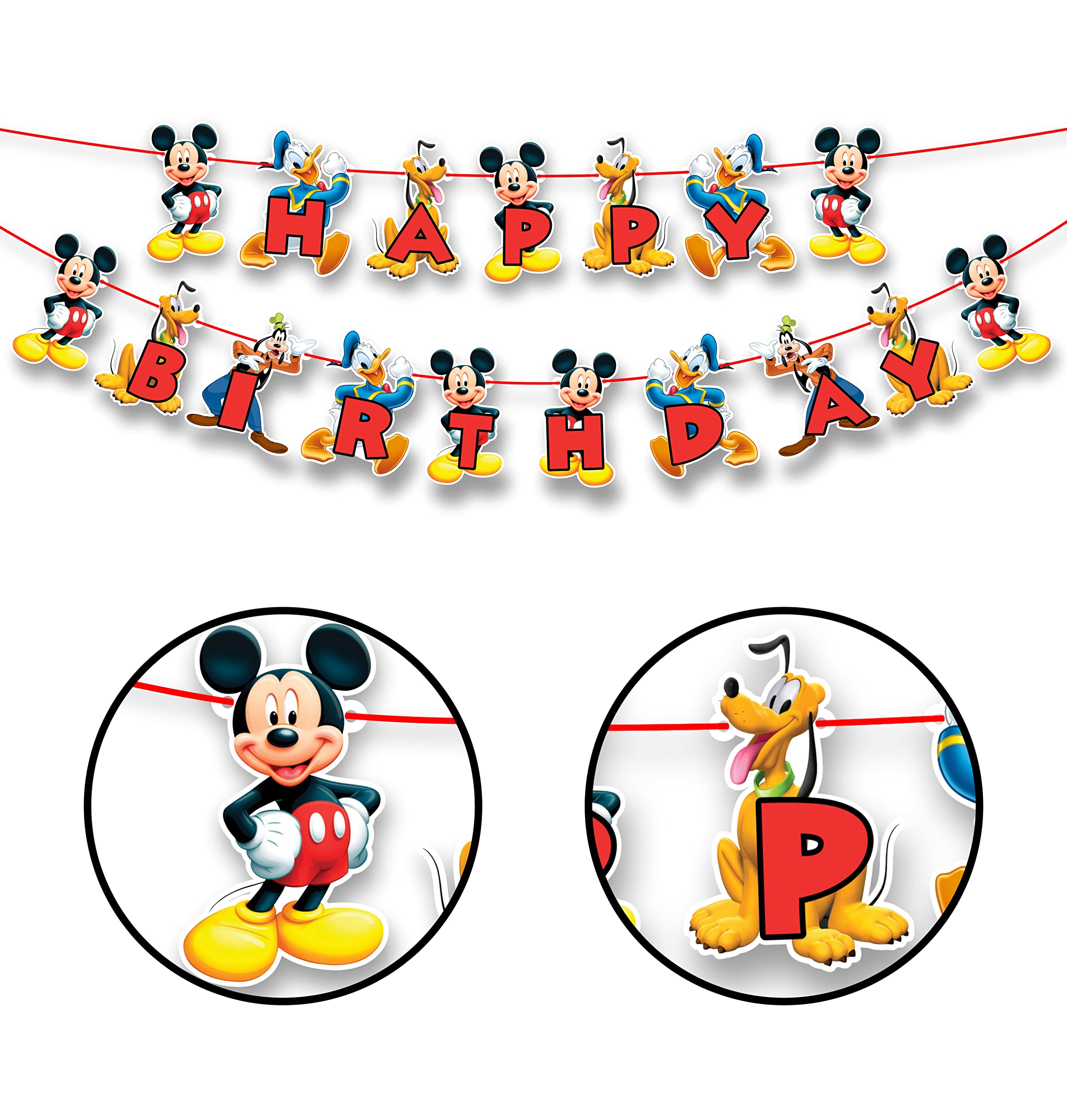 Mickey Mouse 1st Birthday Banner