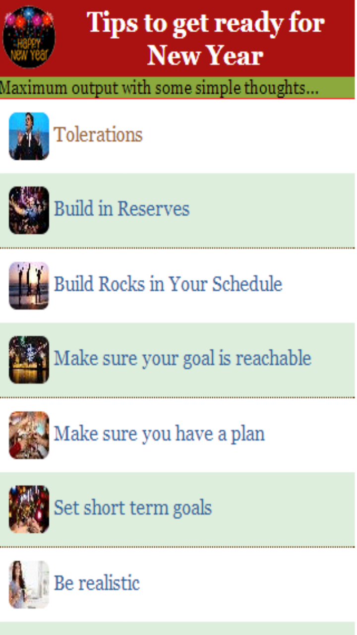 Tips to get ready for New Year - App on Amazon Appstore