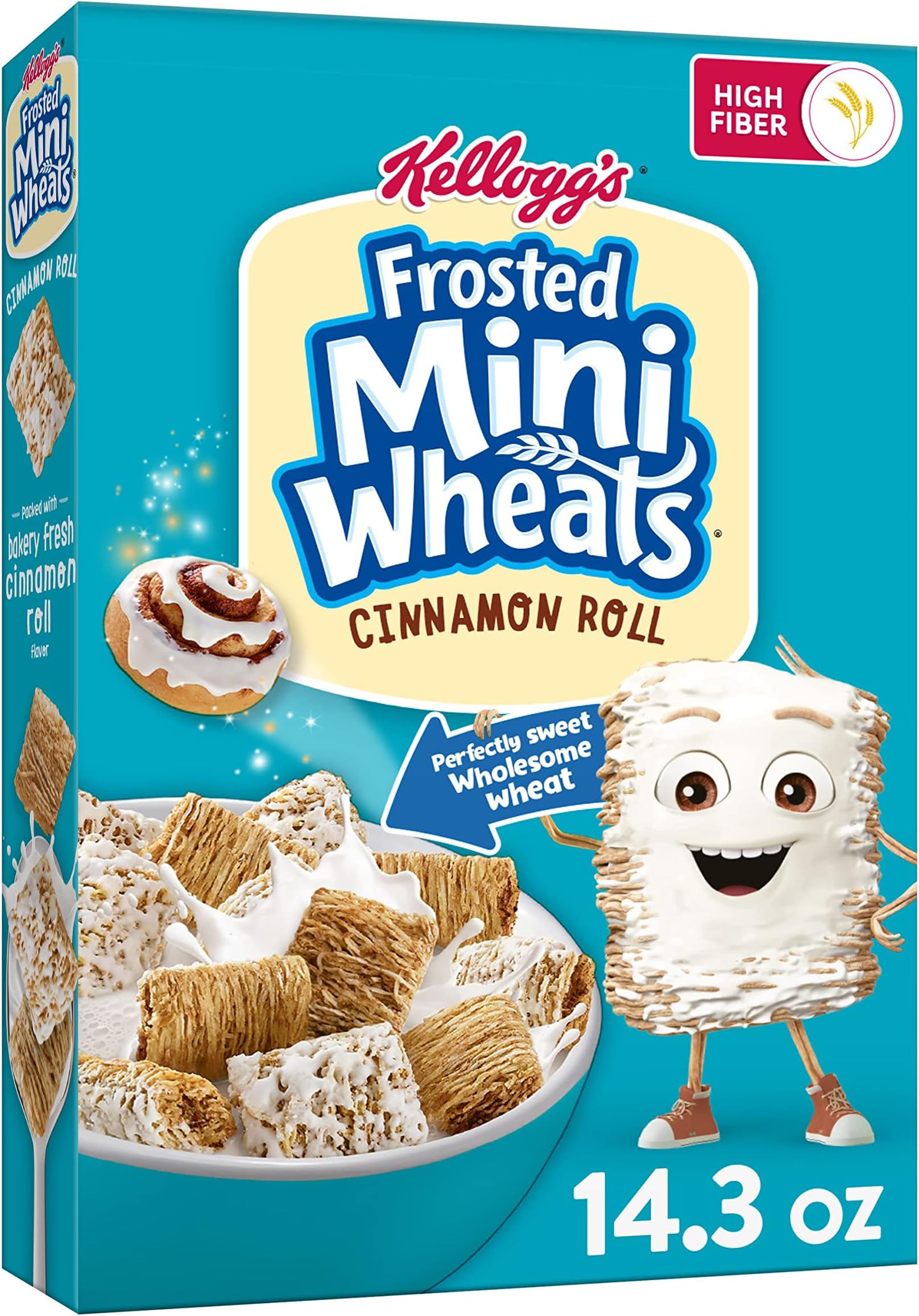 Amazon.com: Frosted Mini-Wheats Cold Breakfast Cereal, Fiber Cereal ...