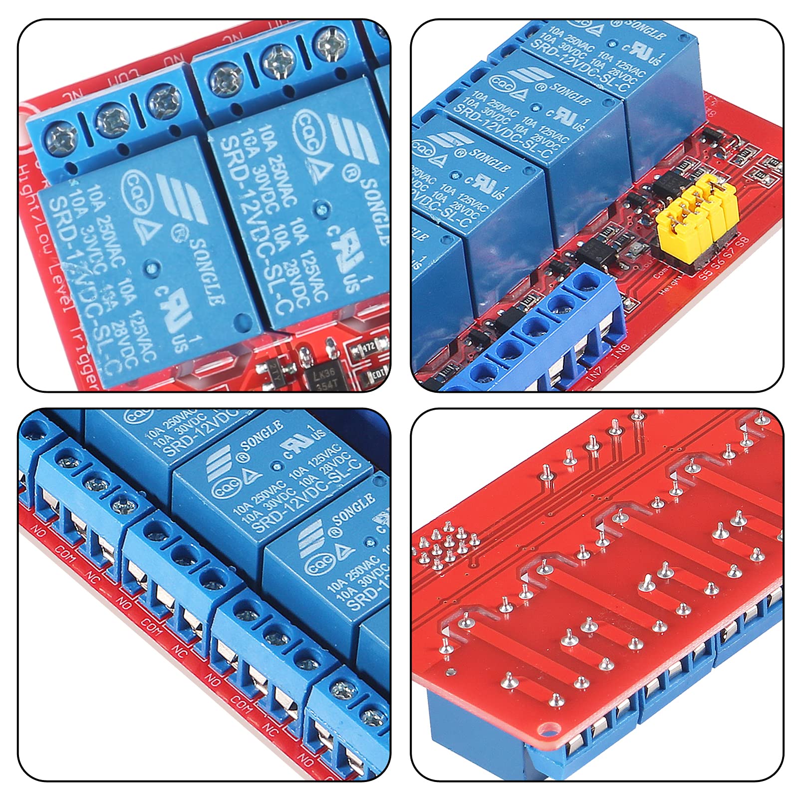 Snapklik.com : 2PCS 12V Relay Module