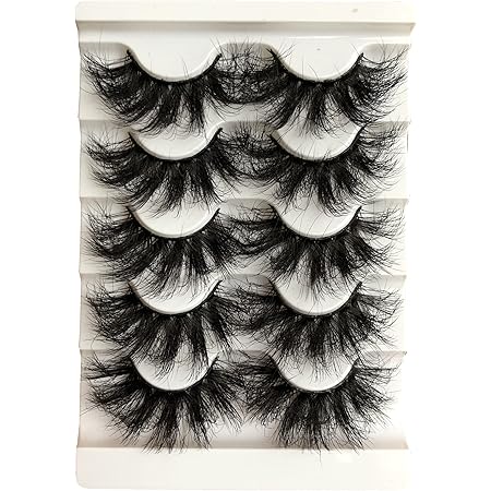 Amazon.com: HBZGTLAD NEW 4 Pairs 3D Mink Hair False Eyelashes Criss ...