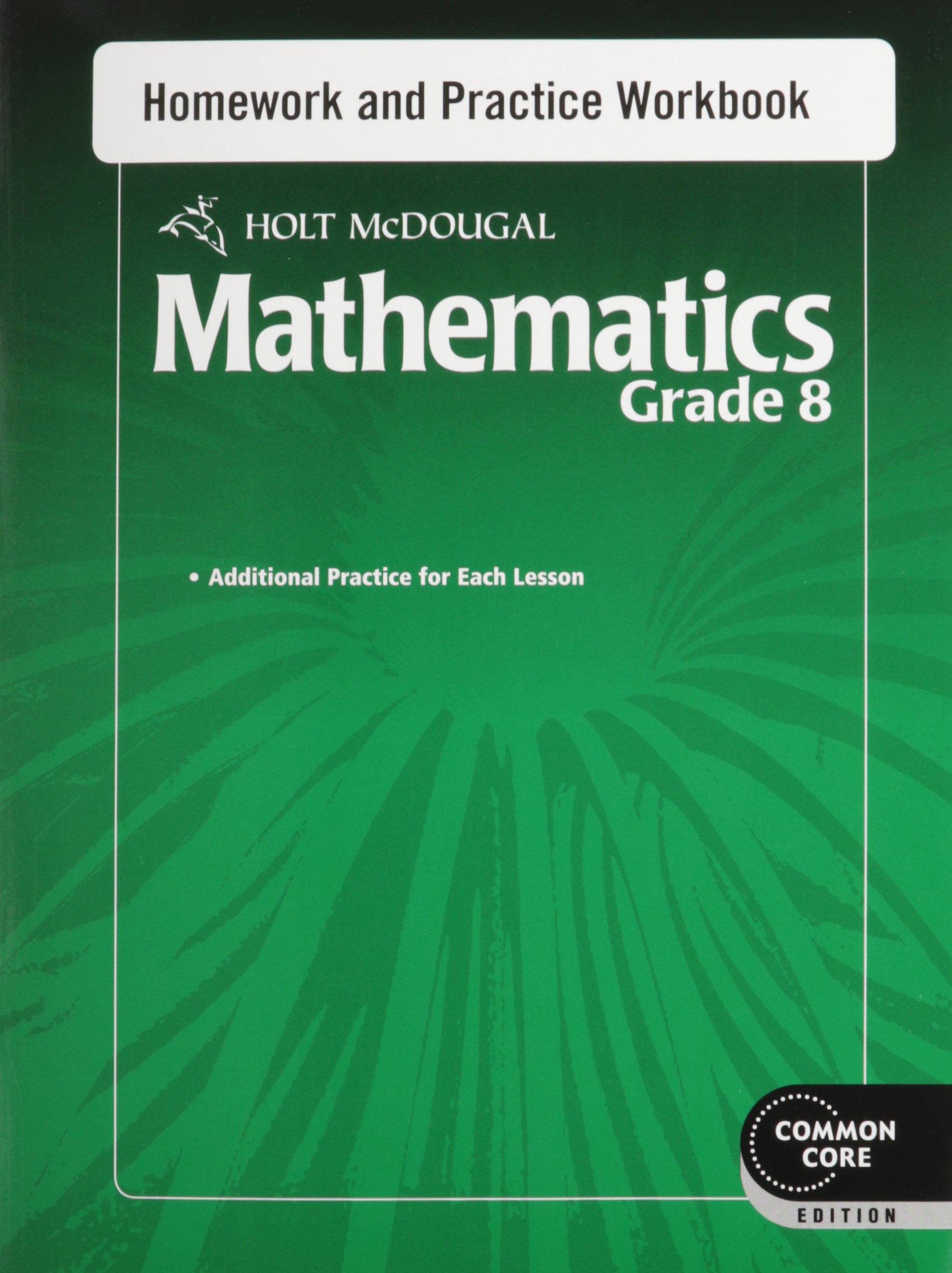 Homework and Practice Workbook Grade 8 (Holt McDougal Mathematics): Holt Mcdougal: 9780547686677 ...