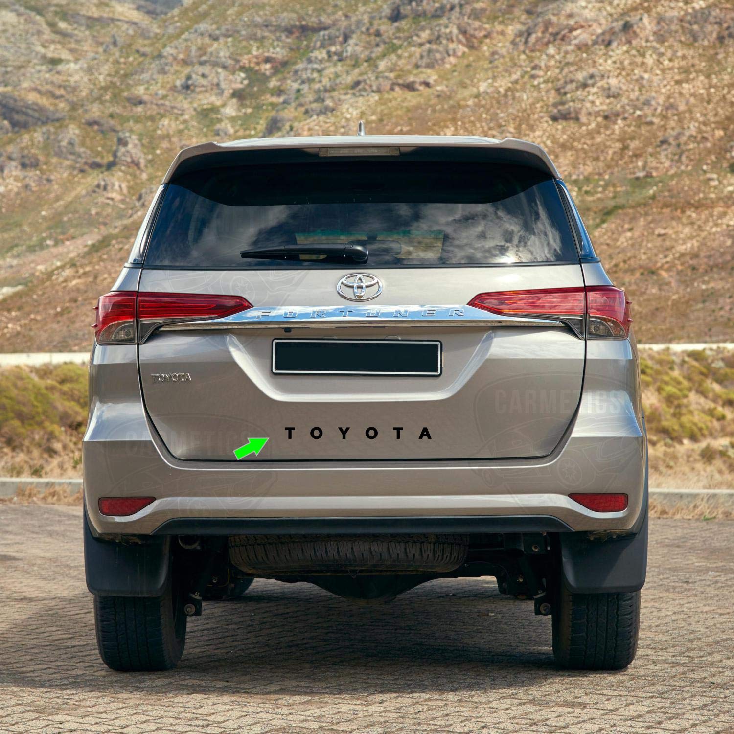 CarMetics Toyota 3D Letters 3D Stickers Bonnet Logo Emblem Decals 3D ...