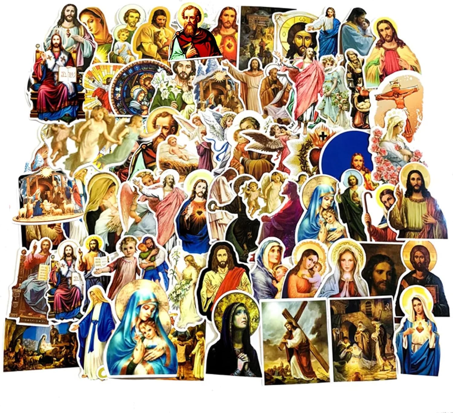 Amazon.com: Catholic Stickers Jesus Christian Prayer Sticker Pack Gifts ...