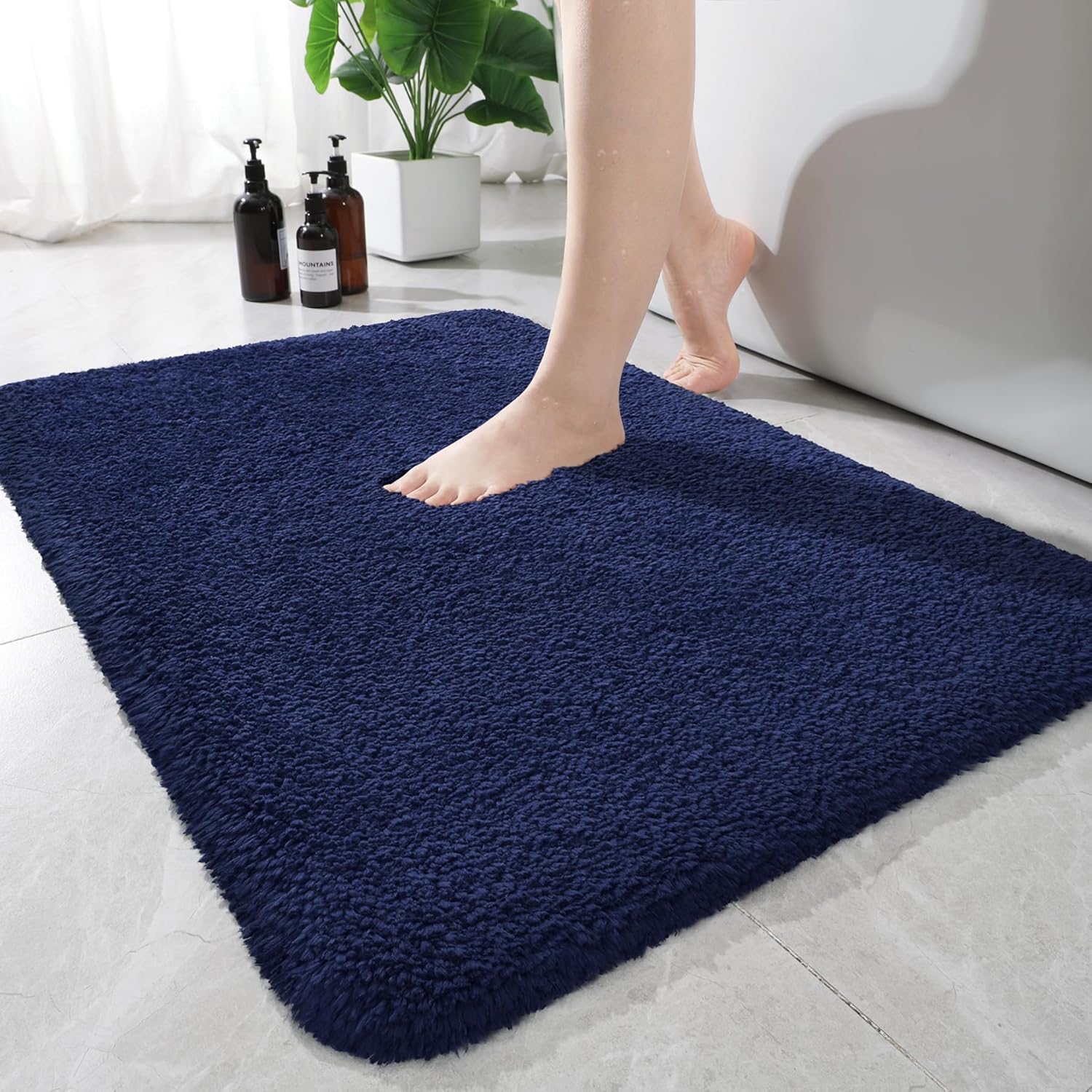 Amazon.com: AROGAN Luxury Long Bathroom Runner Rug, 20x30 Inch Thick ...