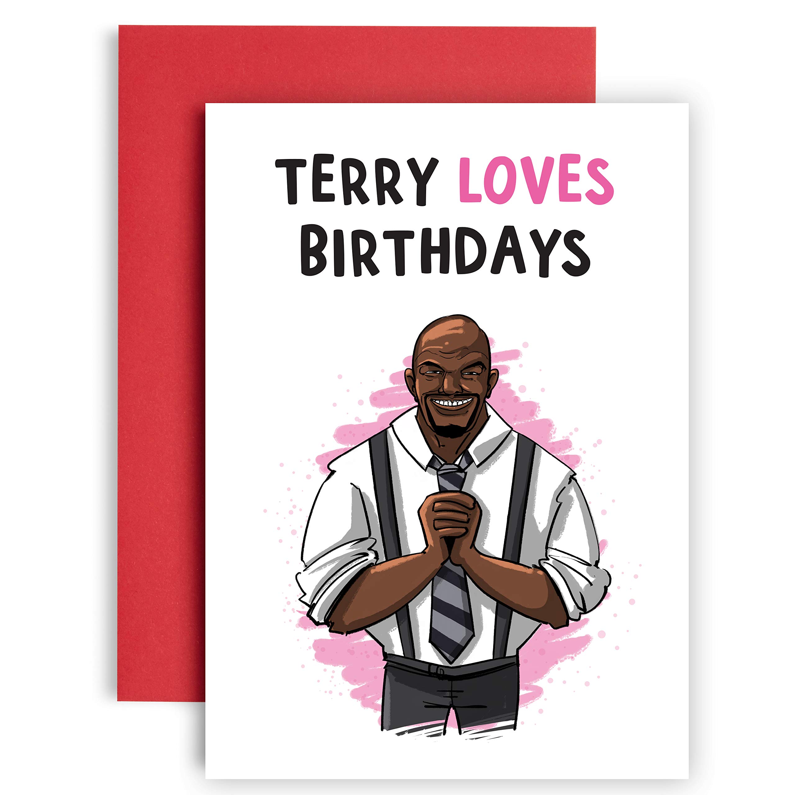 Buy Terry Loves Birthdays - Funny Birthday Card Terry Crews – Brooklyn ...