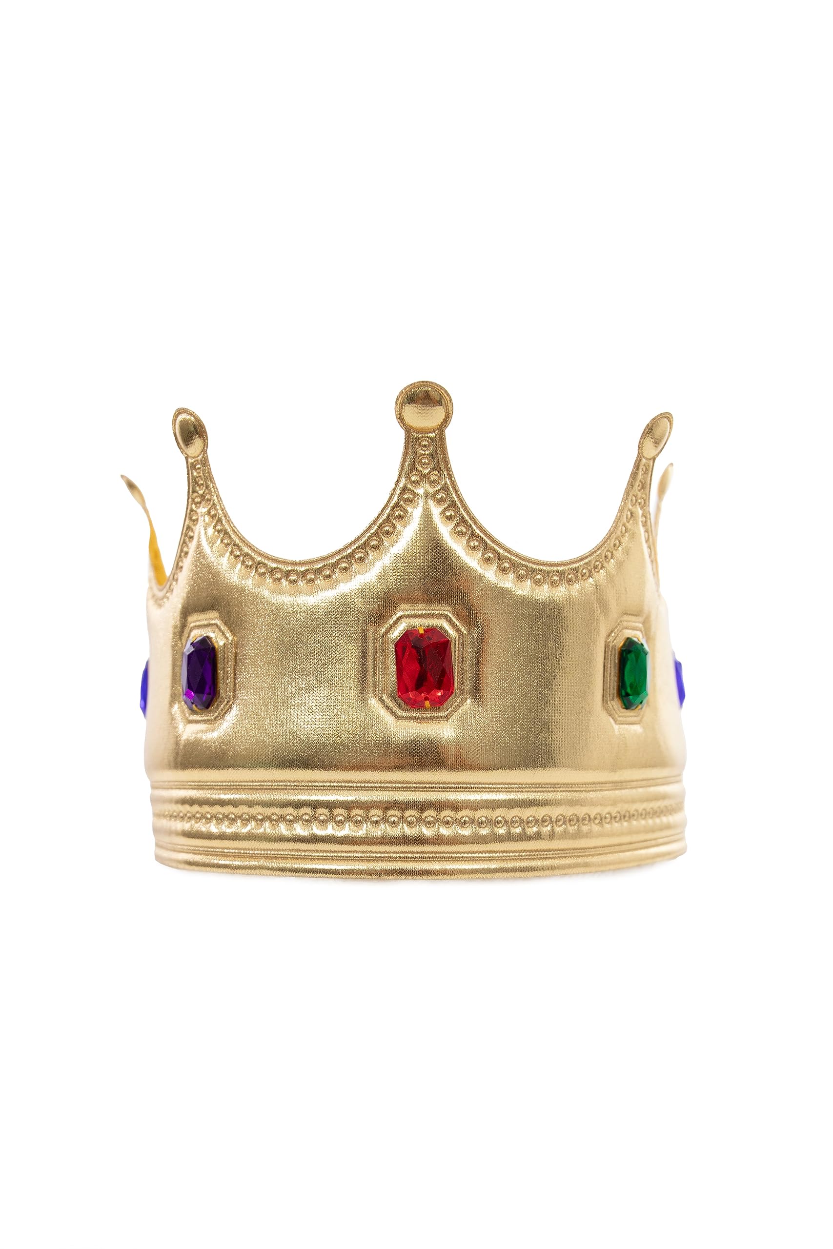 Amazon.com: Little Adventures Soft Golden Prince and King Crowns Dress ...