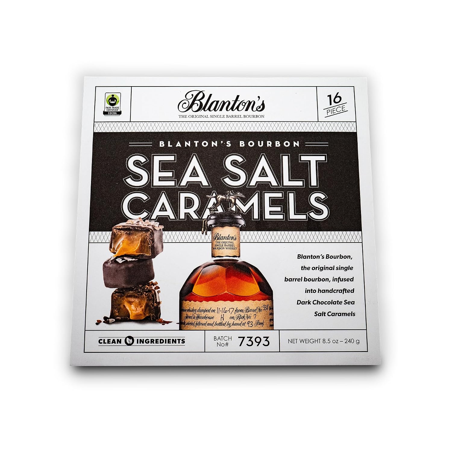 Amazon.com : Blanton's Bourbon Dark Chocolate Sea Salt Caramels ...