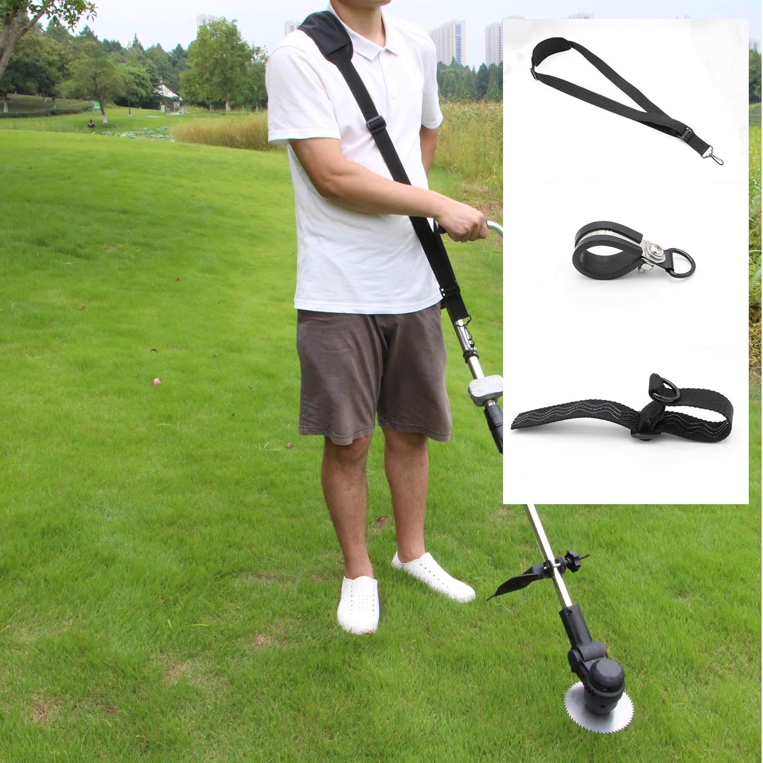Amazon.com: Ergonomic Lawn Trimmer Shoulder Strap, Trimmer Strap, Weed ...