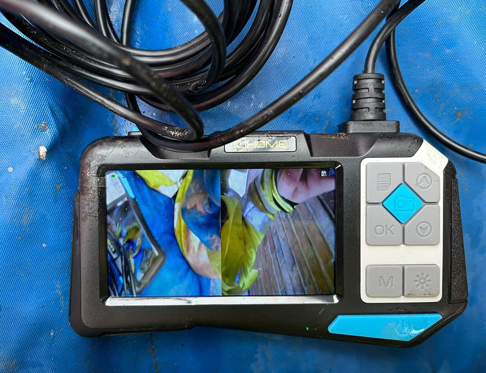 Dual Lens Endoscope Inspection Camera ILIHOME Digital Borescope Camera 5.5MM Industrial ...
