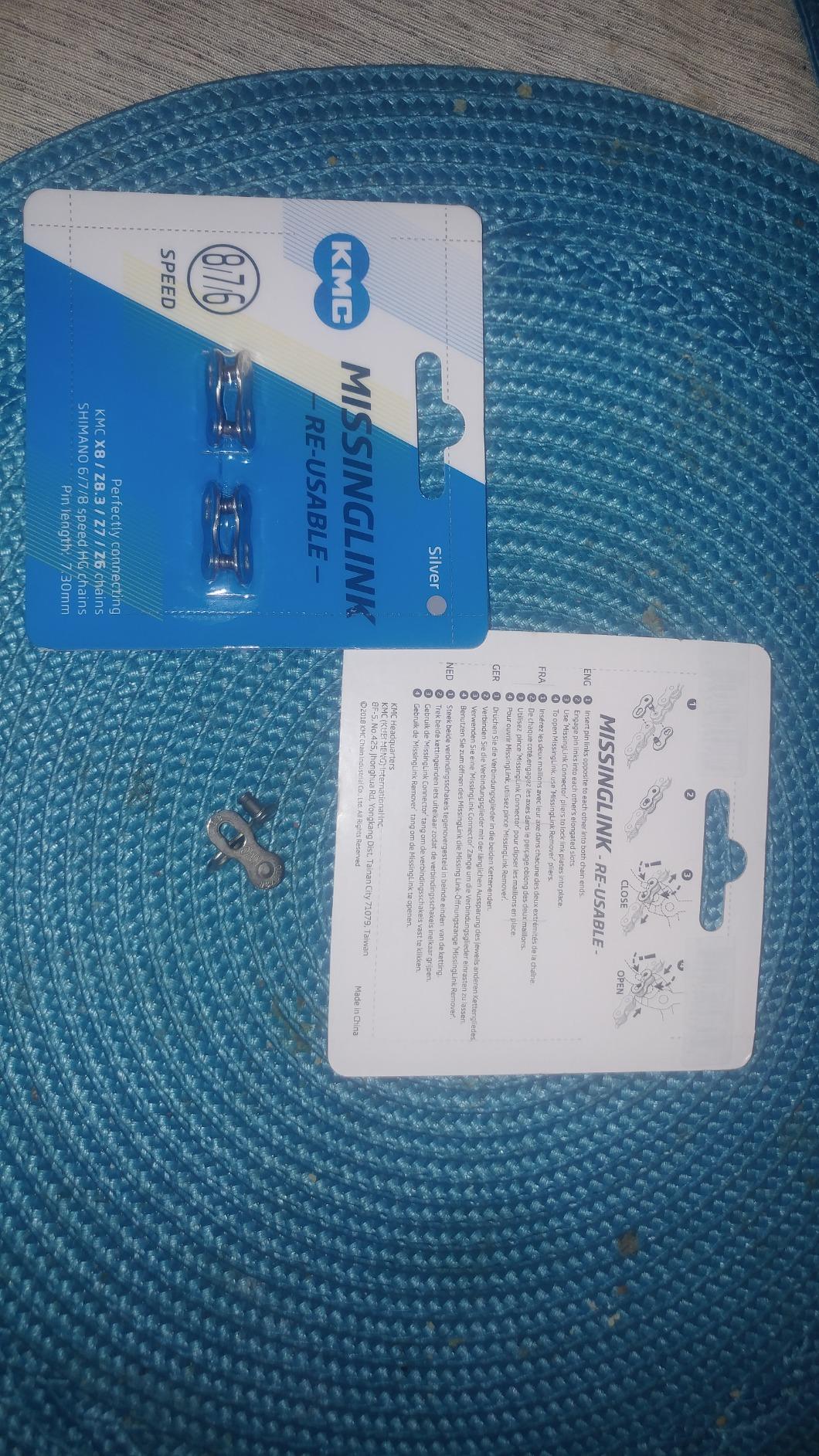 Amazon.com : KMC Missing Link Bicycle Chain Link (5,6,7 and 8-Speed, 6 ...