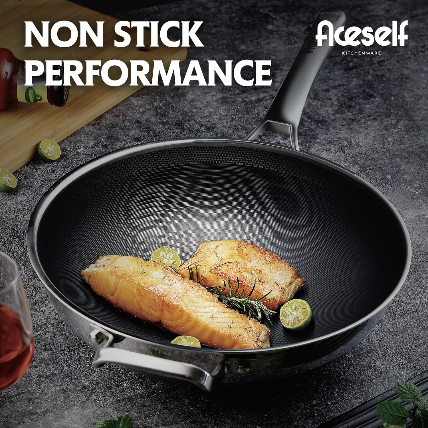 Snapklik.com : DOTCLAD Wok, Hybrid 12 Inch Wok Pan