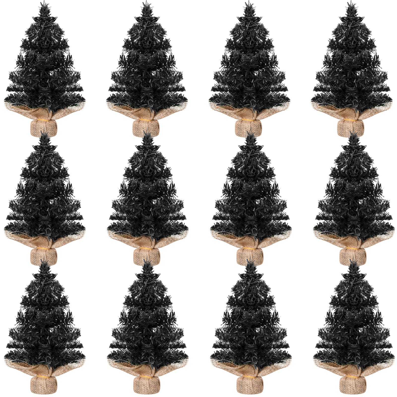 Amazon.com: Mini Thanksgiving Christmas Tabletop Tree 8in Black Blue ...