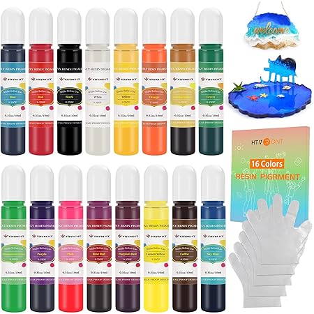 Amazon.com: 12 Colors Epoxy Resin Color Dye Colorant Liquid Epoxy Resin ...