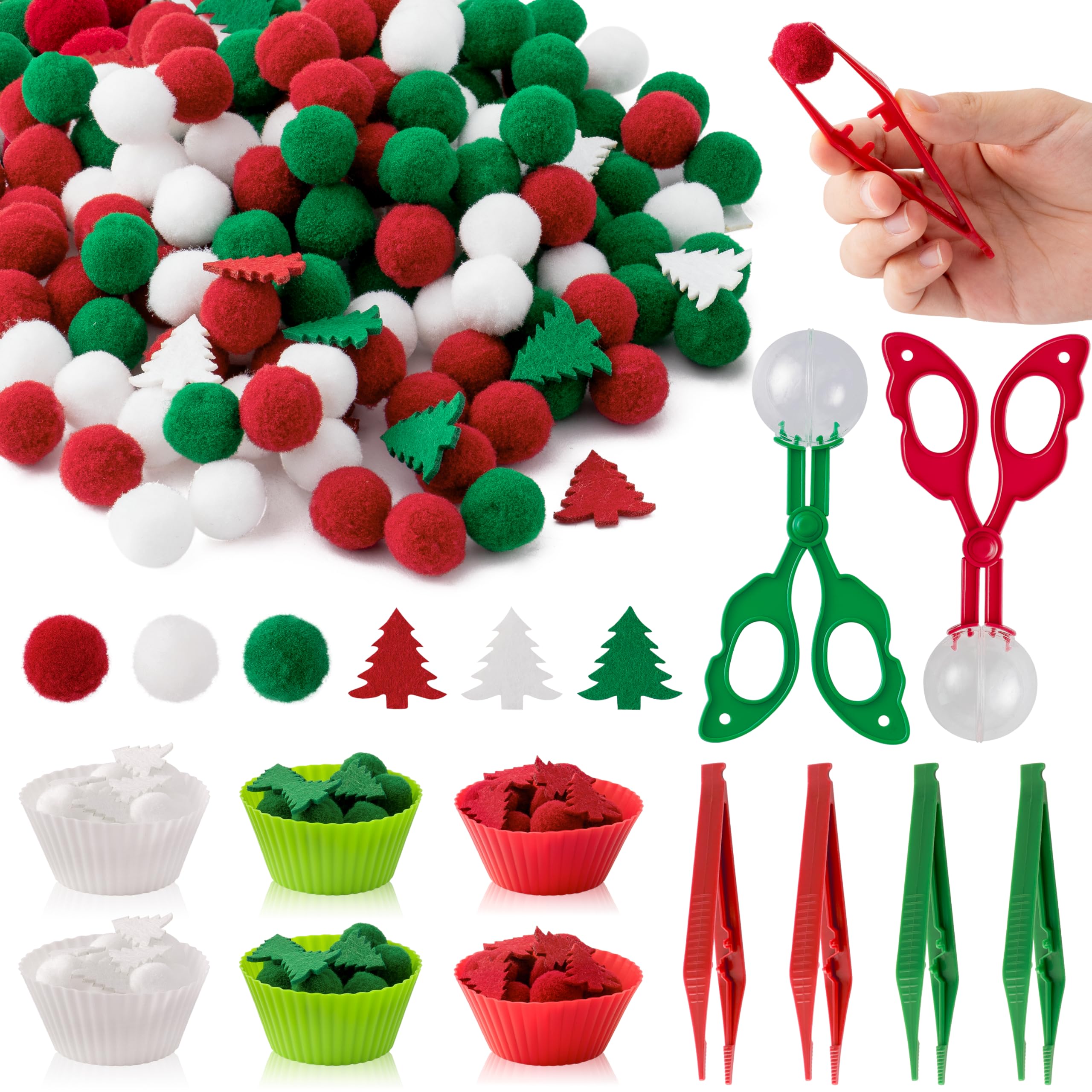 Amazon.com: EZdhuawuse Christmas Fine Motor Toys - 270Pcs Winter ...