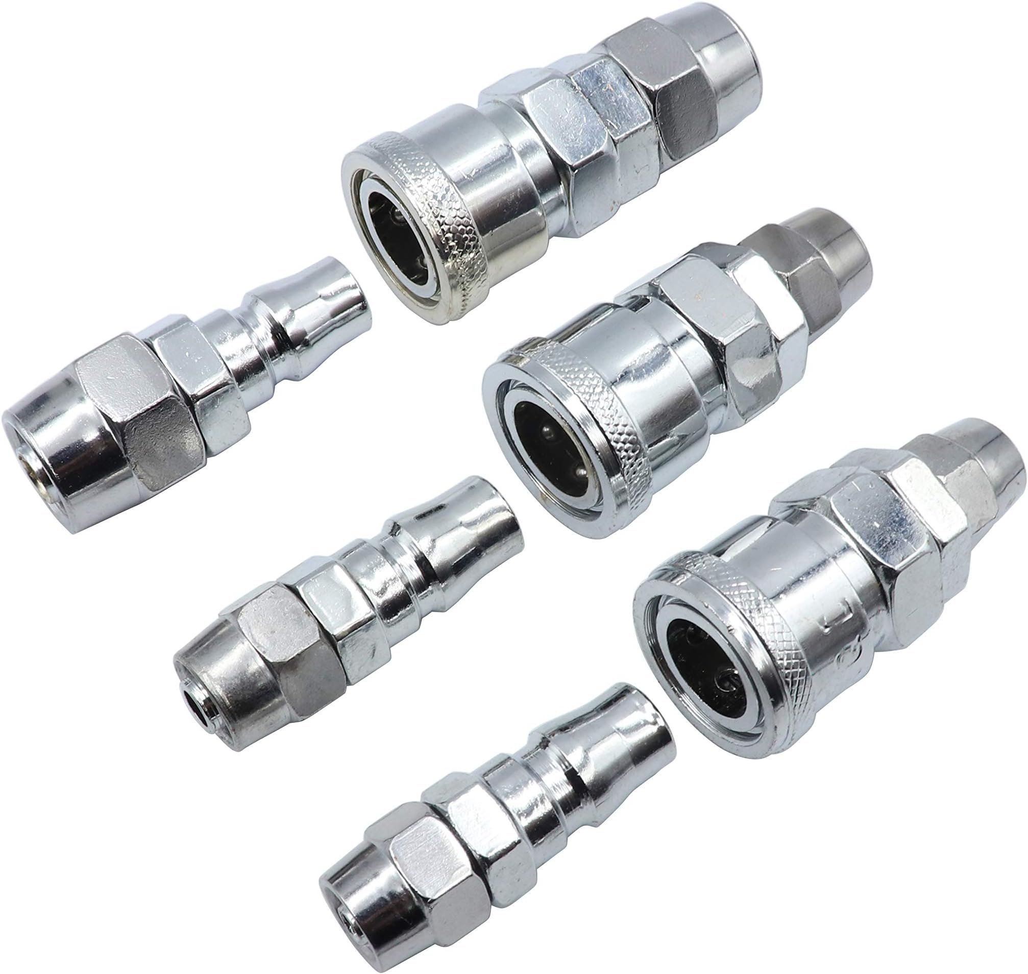 LBY Air Coupler and Plug Kit,Air Hose Fittings, Industrial Type C Air ...