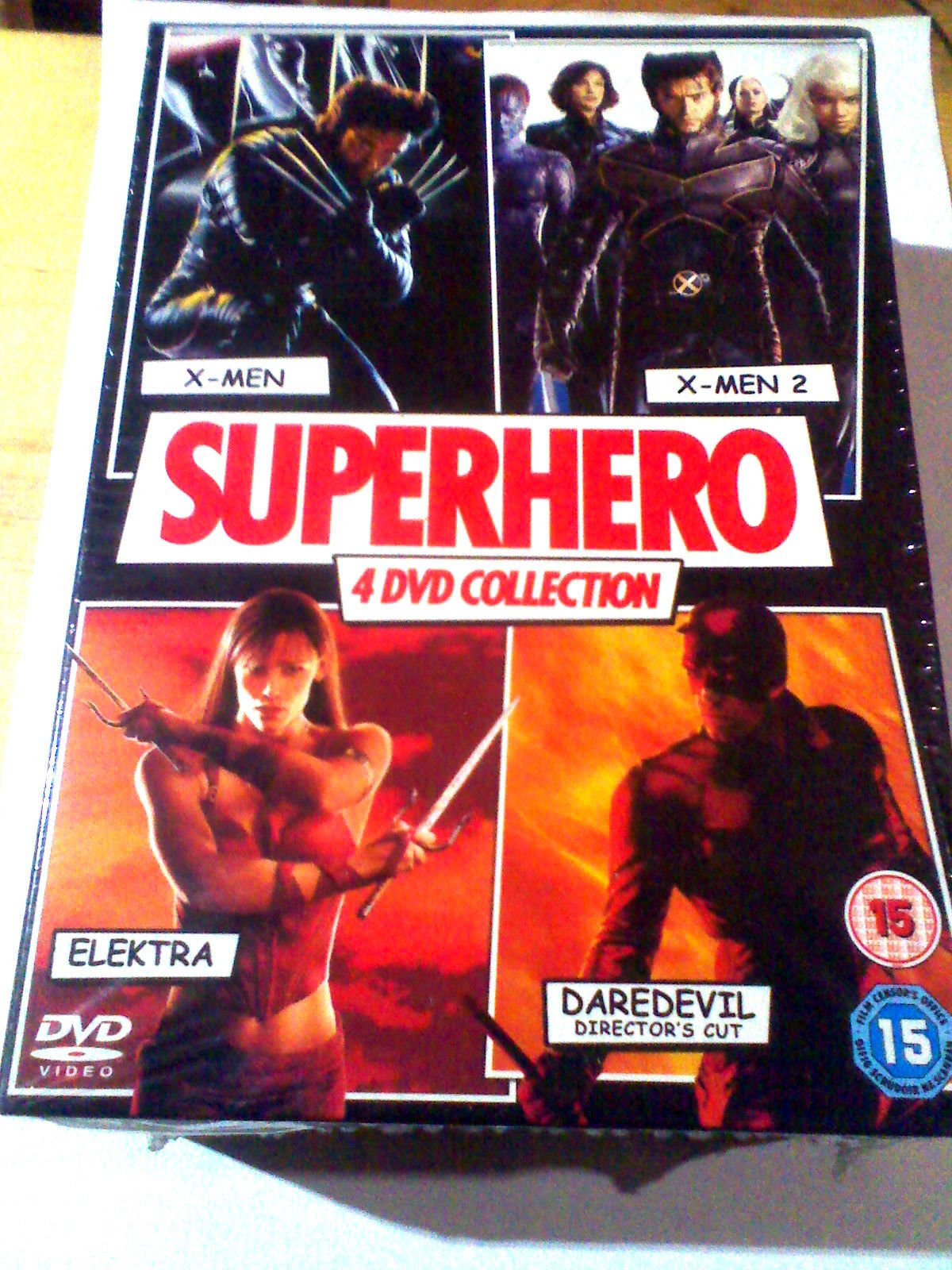 Superhero: X-Men / X-Men 2 / Elektra / Daredevil [DVD]: Amazon.co.uk ...