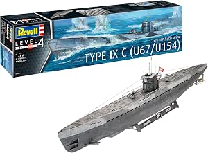 Revell 05166 German Submarine Type IX C U67/U154: Amazon.de: Toys