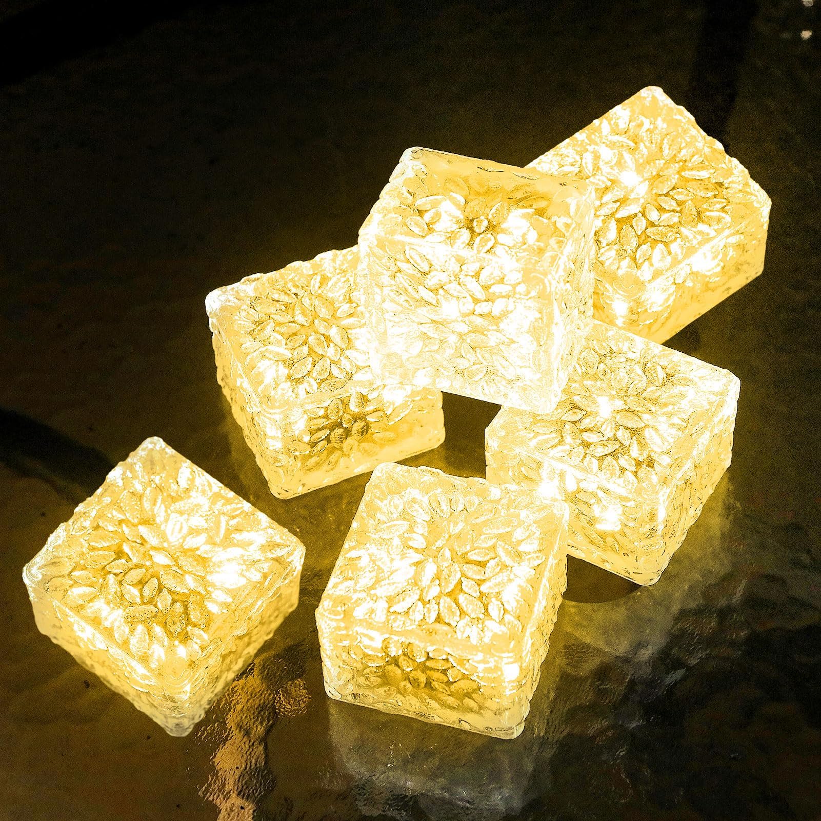 Britta Products Solar Path Paver Stones - Waterproof Solar LED Light ...