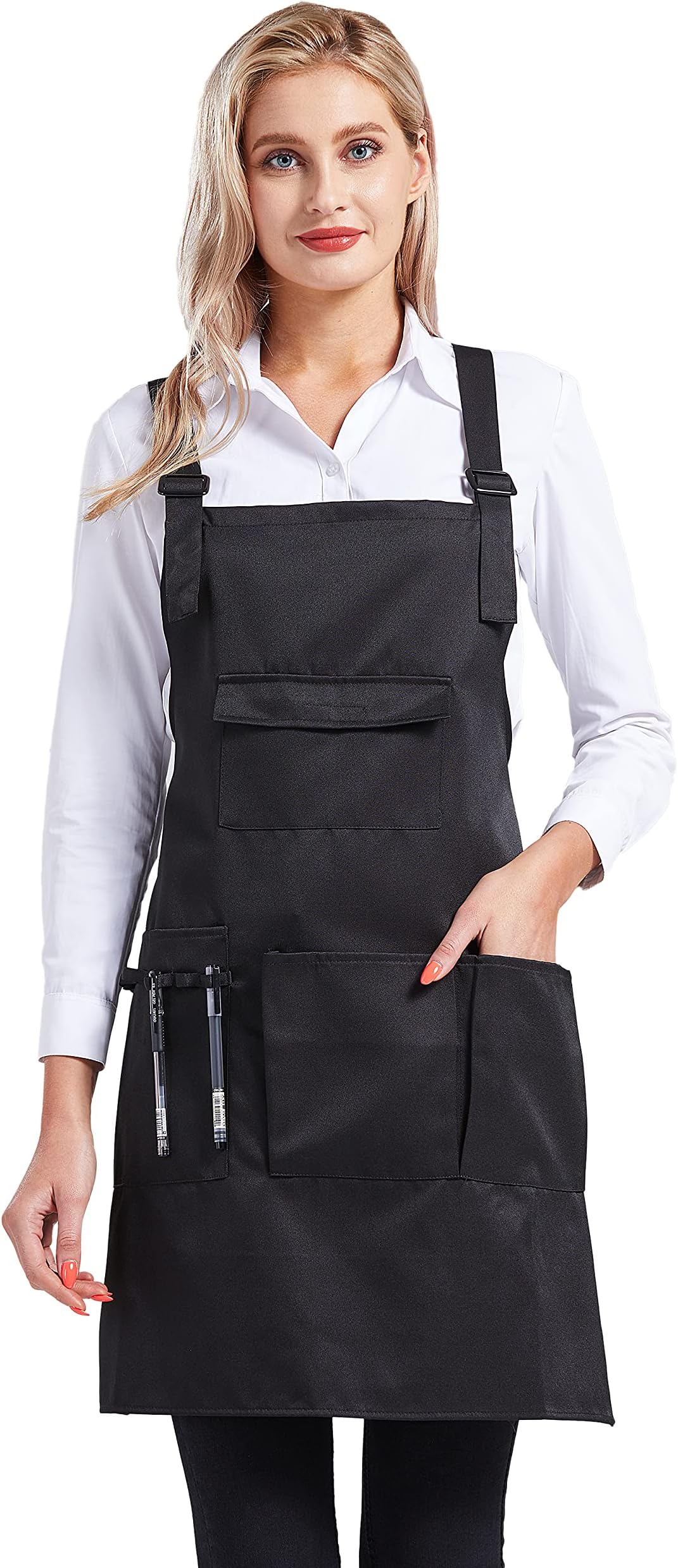 Amazon.com: JenPen 3 Pcs Leopard Print Cosmetology Aprons 27 x 25 inch ...