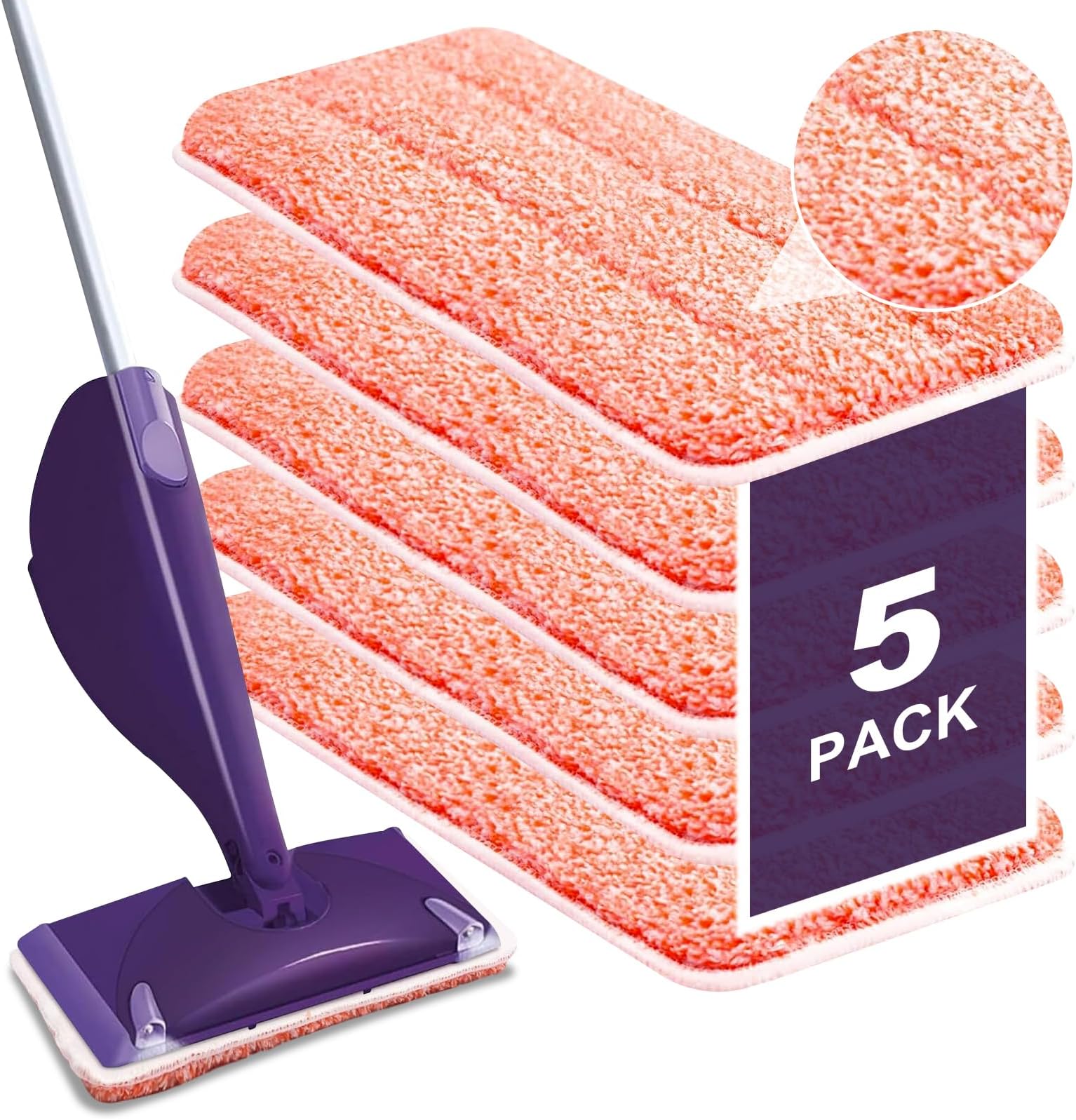 Amazon.com: Reusable Mop Pads for Swiffer Wet Jet: Heavy Duty Pads for ...