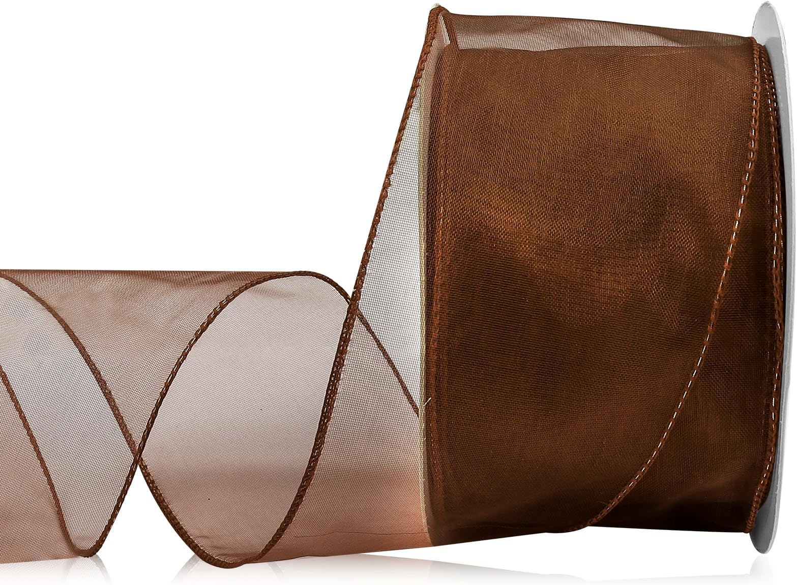 Amazon.com: Metallic Poly Deco Mesh Ribbon (2.5" x 25 Yards, Chocolate ...