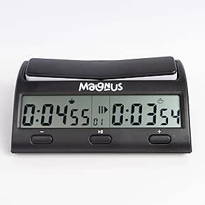 Amazon.com: Magnus | Portable Digital Chess Clock Timer for tournaments ...