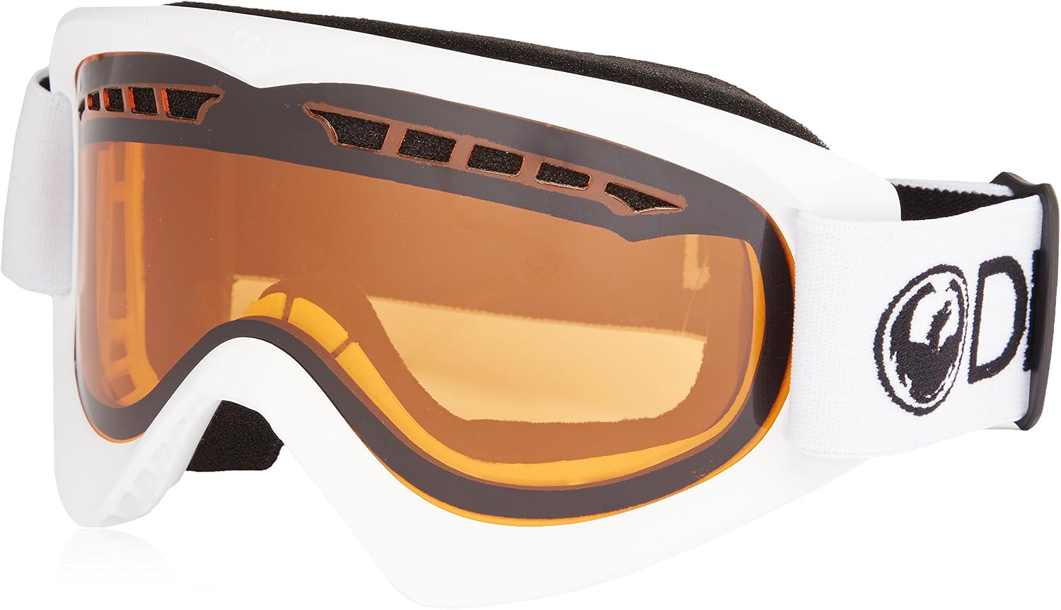 Amazon.com : Dragon Alliance DX Ski Goggles, Powder/Amber : Sports ...