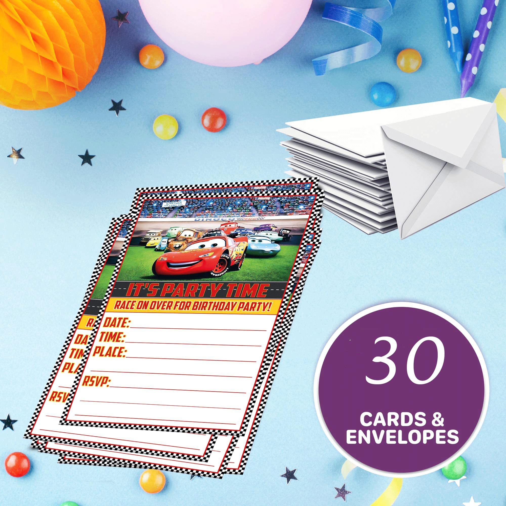 Disney Cars Invitations Templates Blank