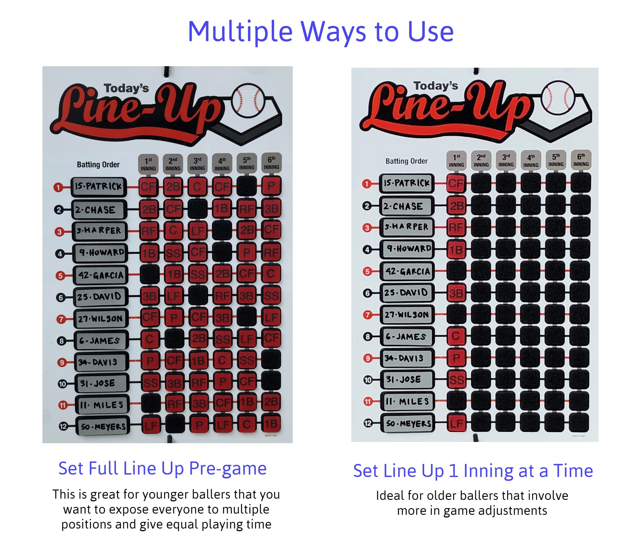 Jacer Products Line Up Board for Baseball Softball | Athlete Tough ...