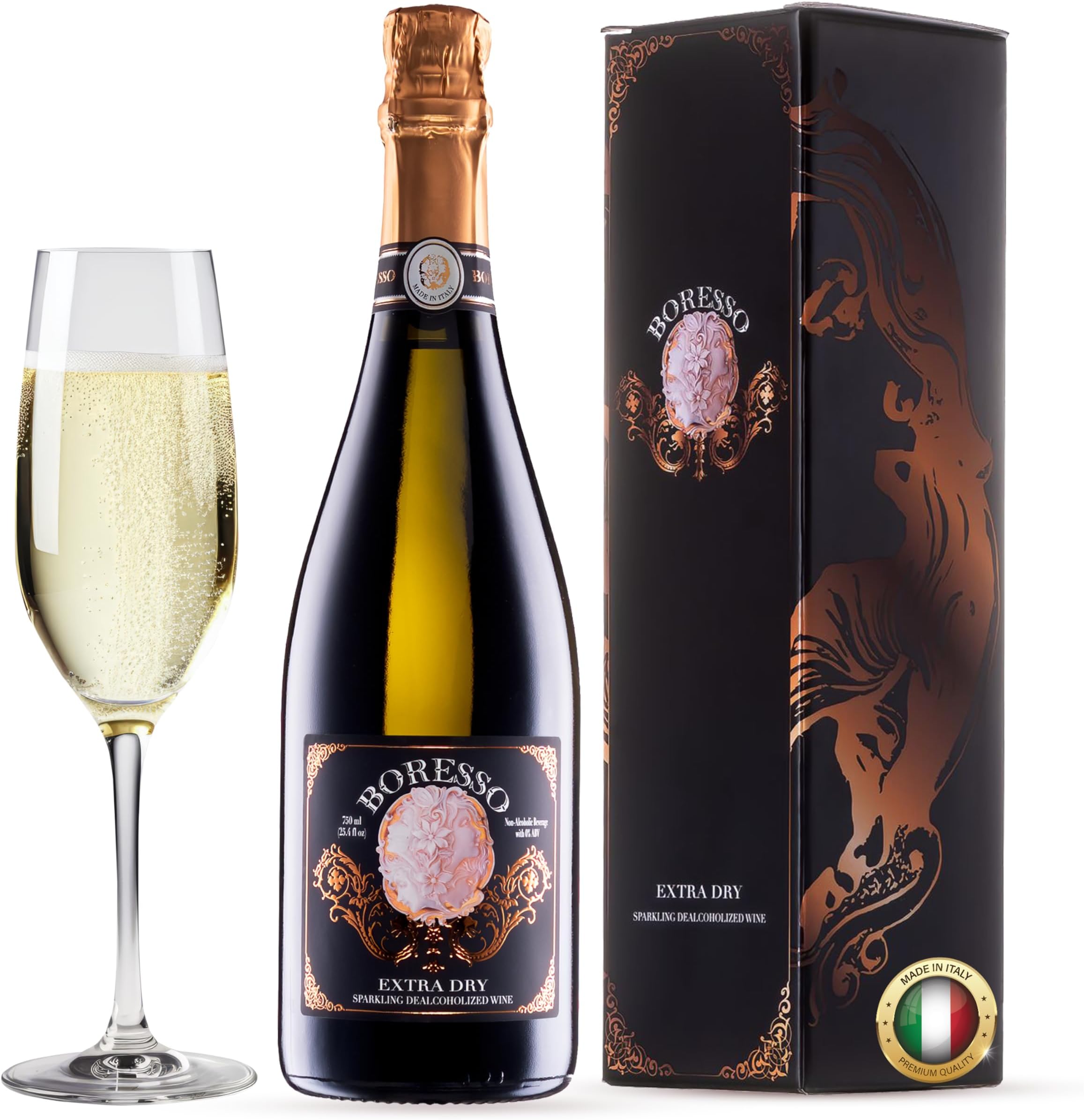 Amazon.com: Chateau De Fleur Non-alcoholic Sparkling Wine Champagne ...