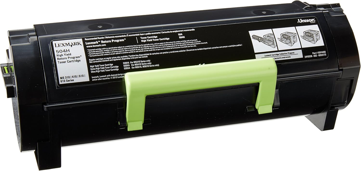 Amazon.com: Lexmark 504h Return Program Toner Cartridge : Office Products